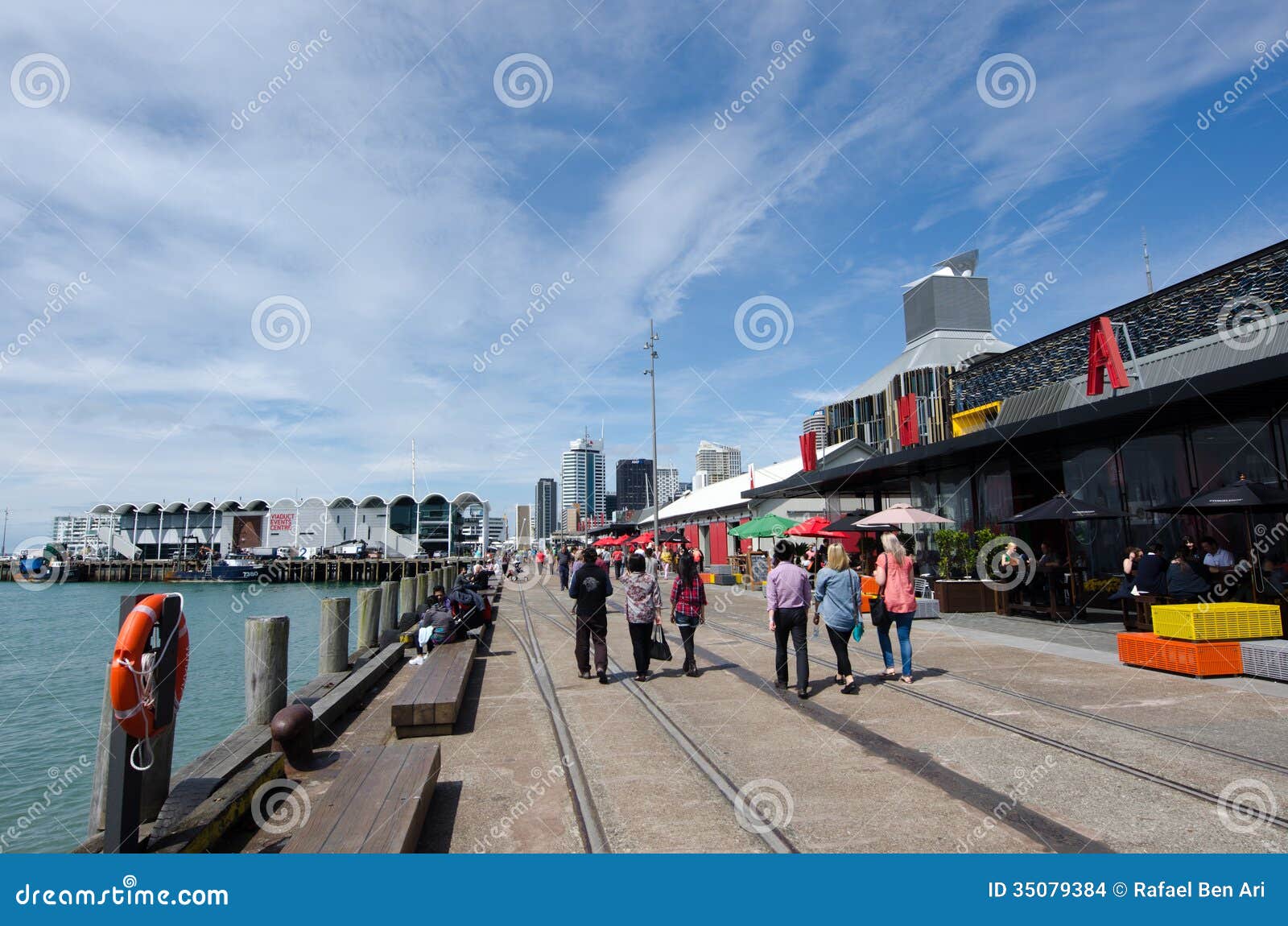 Auckland Viaduct Harbor Basin Editorial Stock Image - Image of ocean ...