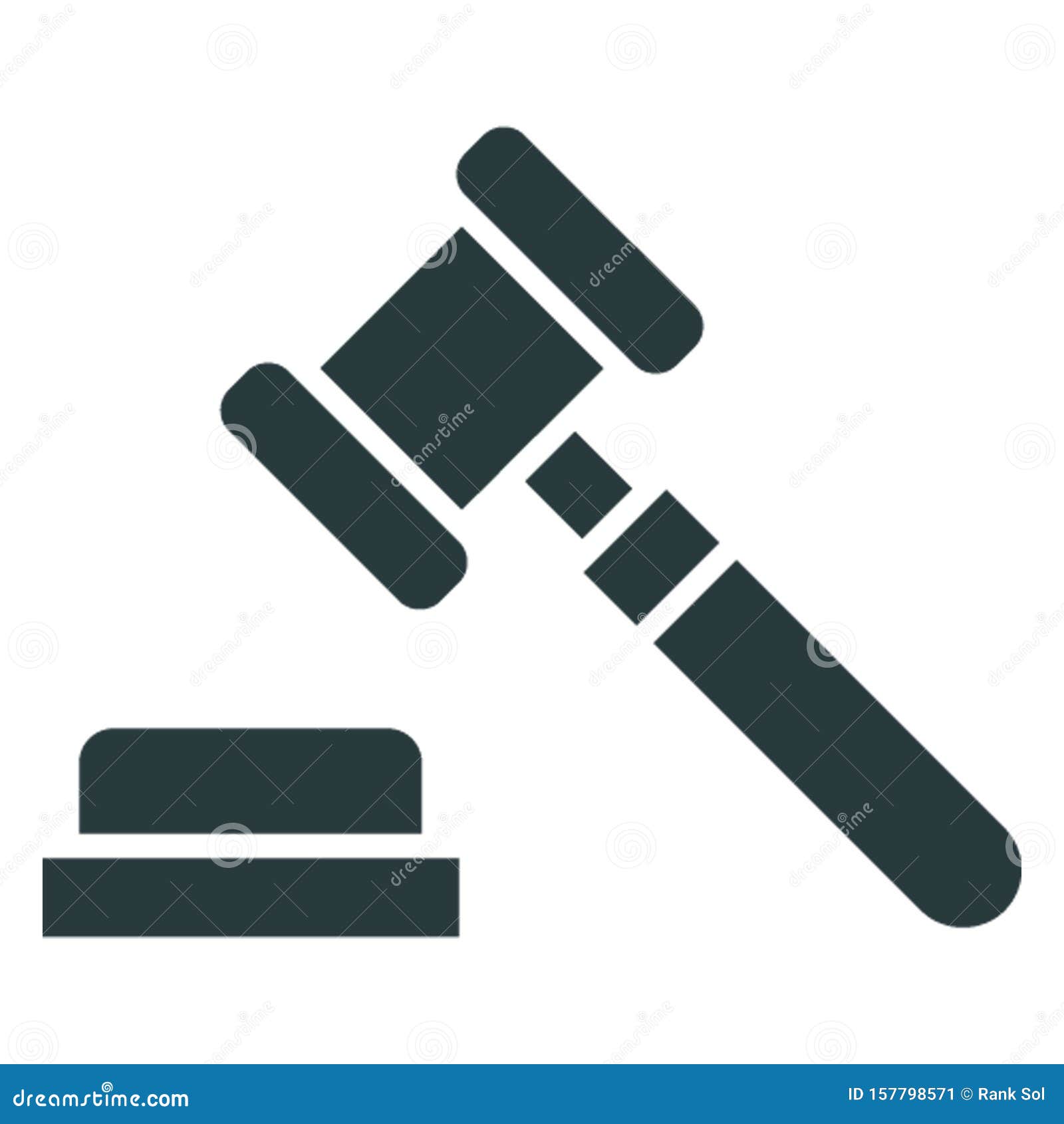 Auction, Bidding . Vector Icon Which Can Easily Modify or Editable ...