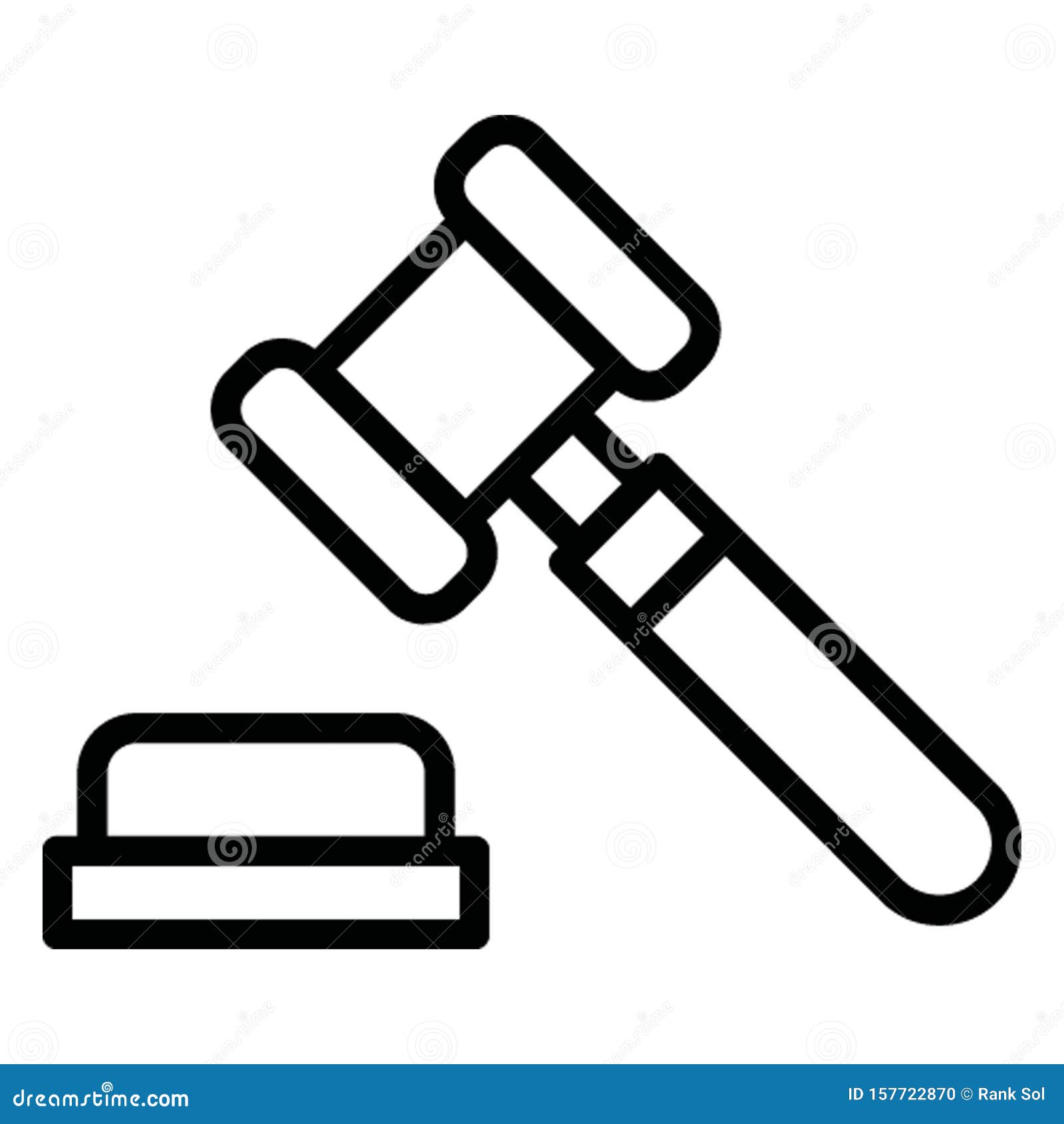 Auction, Bidding Vector Icons Set Which Can Easily Modify or Editable ...