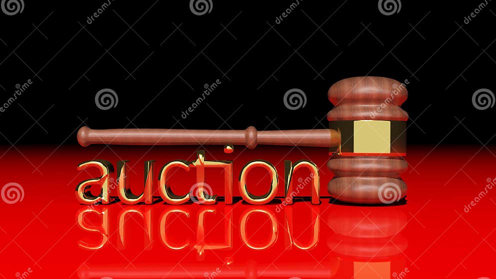 Auction gavel stock illustration. Illustration of concept - 26621018