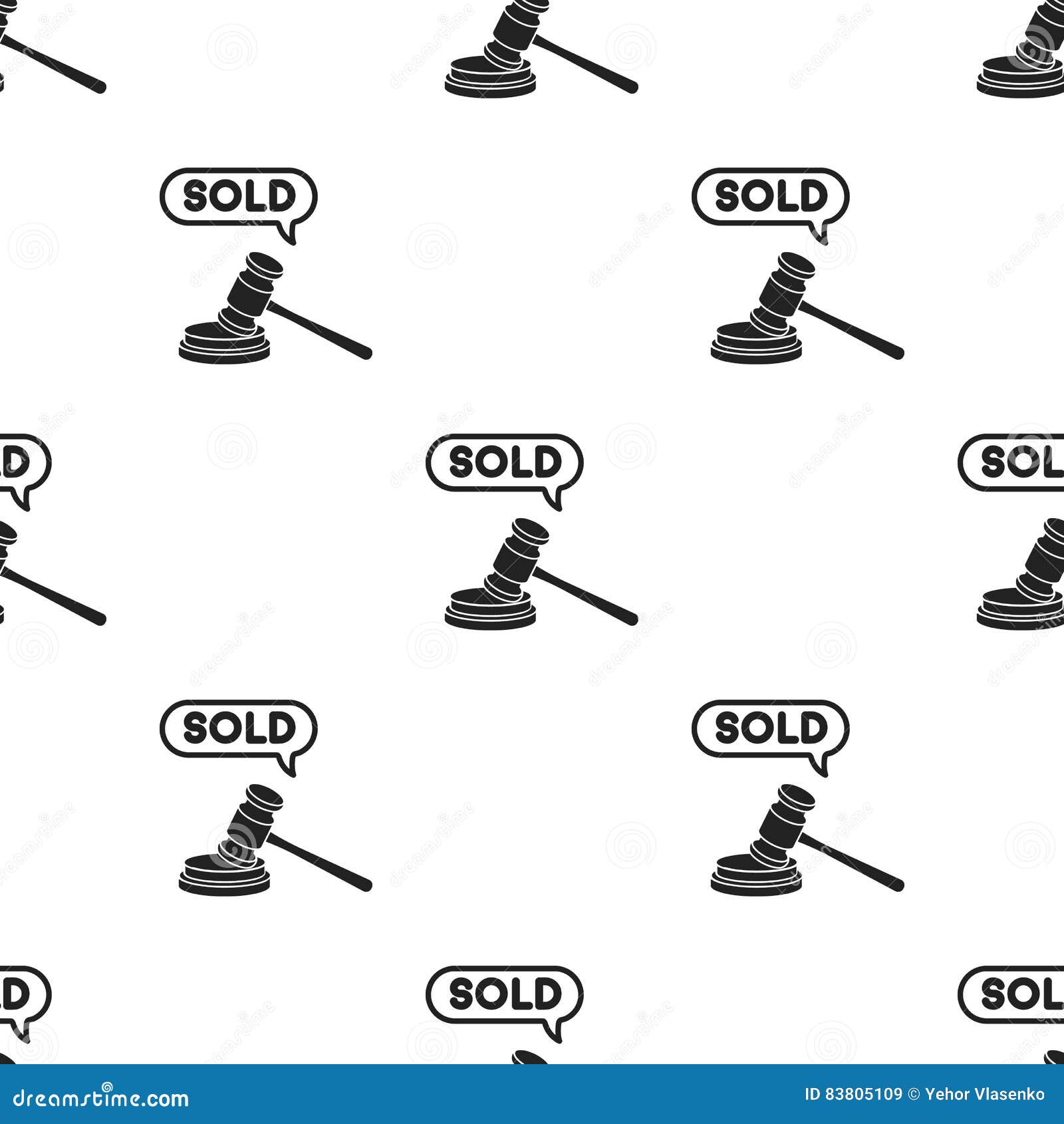 Auction Hammer Icon in Black Style Isolated on White Background. Stock ...