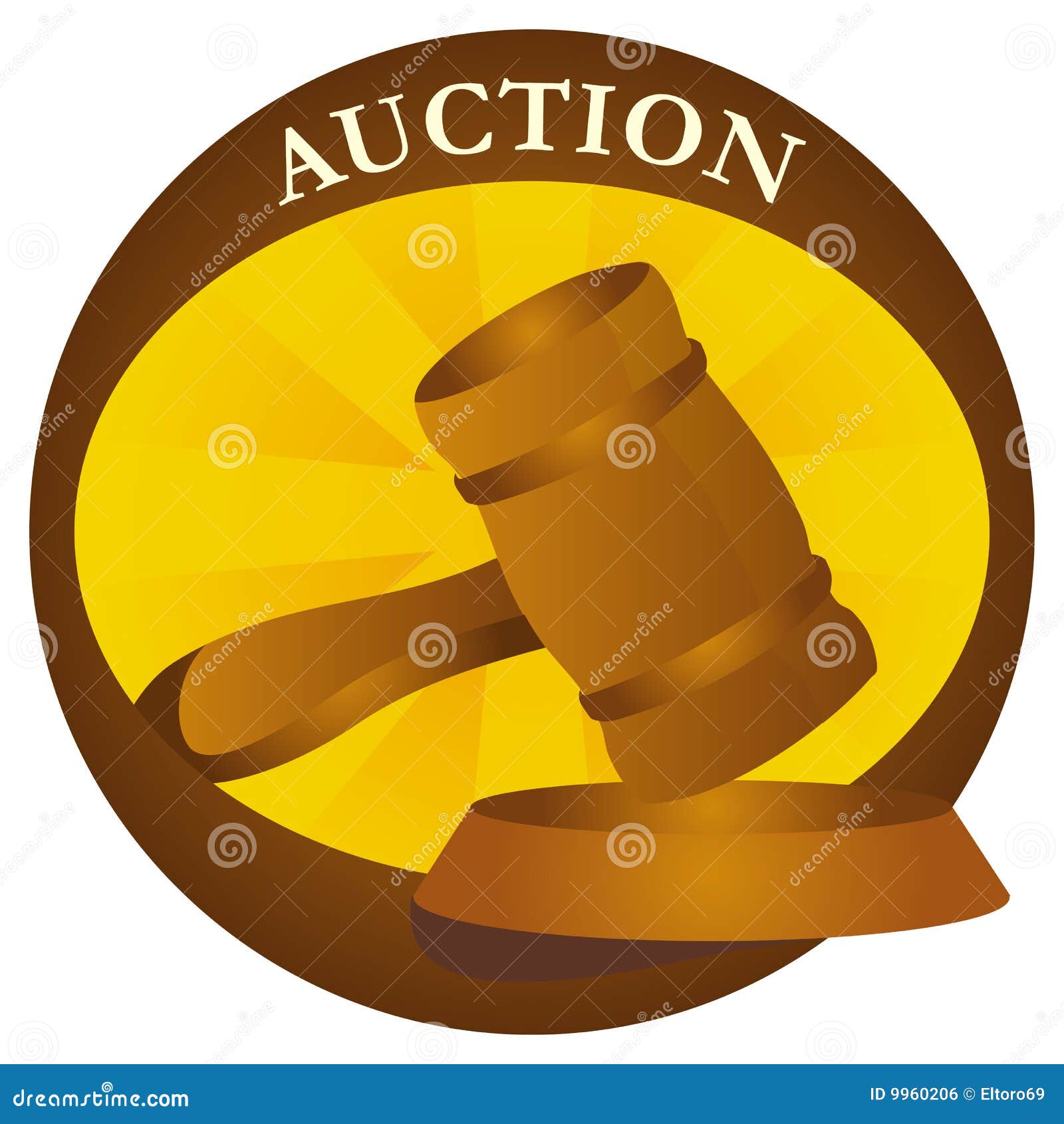 Auction icons stock vector. Illustration of counsel, bidder - 9960206
