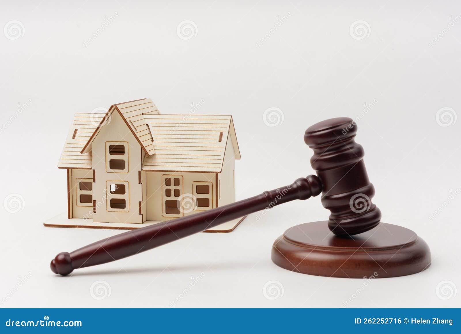Auction Image with House and Hammer Stock Photo - Image of play ...