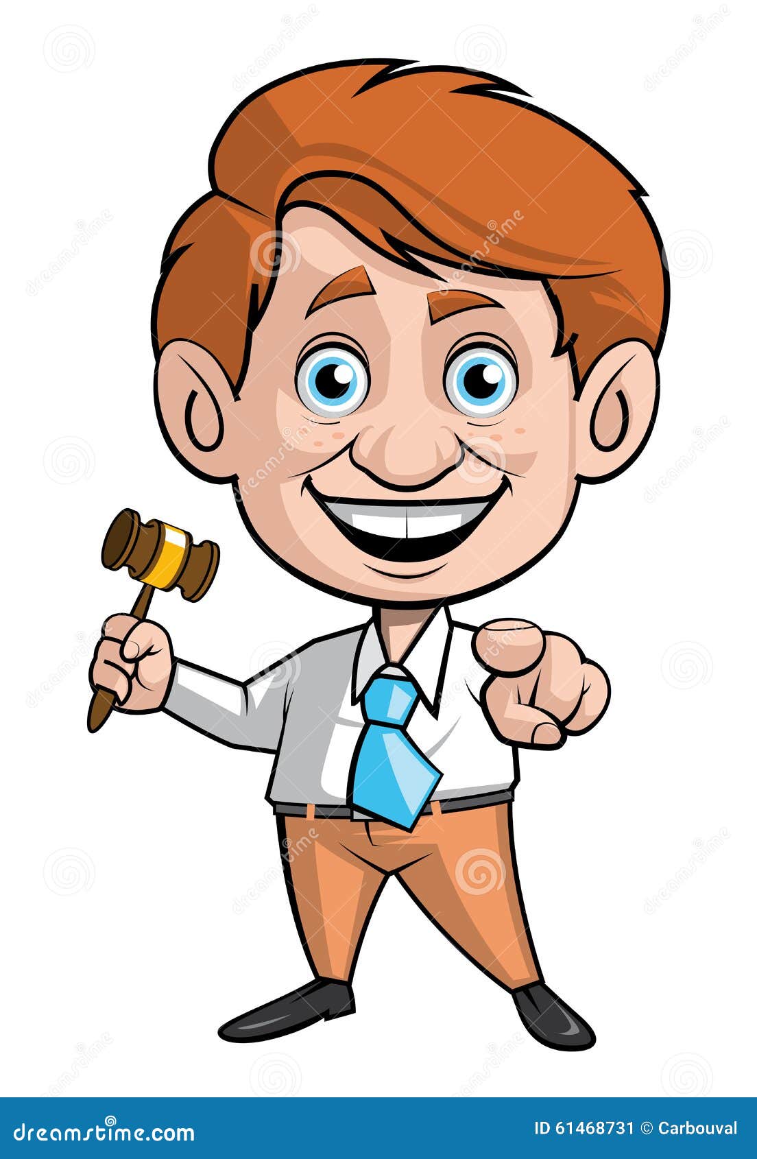 Auction man stock vector. Illustration of body, full - 61468731
