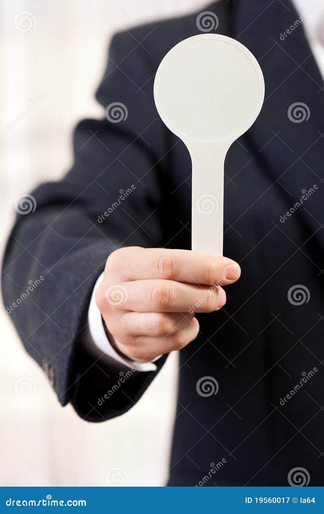 Auction Paddle or Voting Card in Hand Stock Image - Image of giving ...