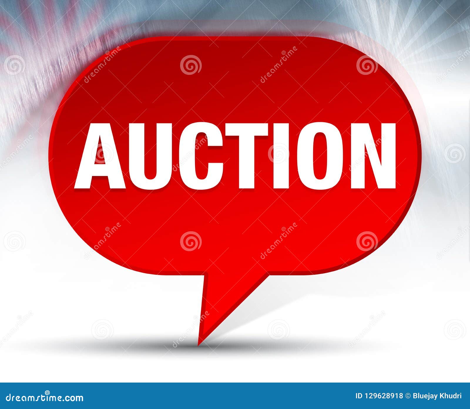 Auction Red Bubble Background Stock Illustration - Illustration of ...