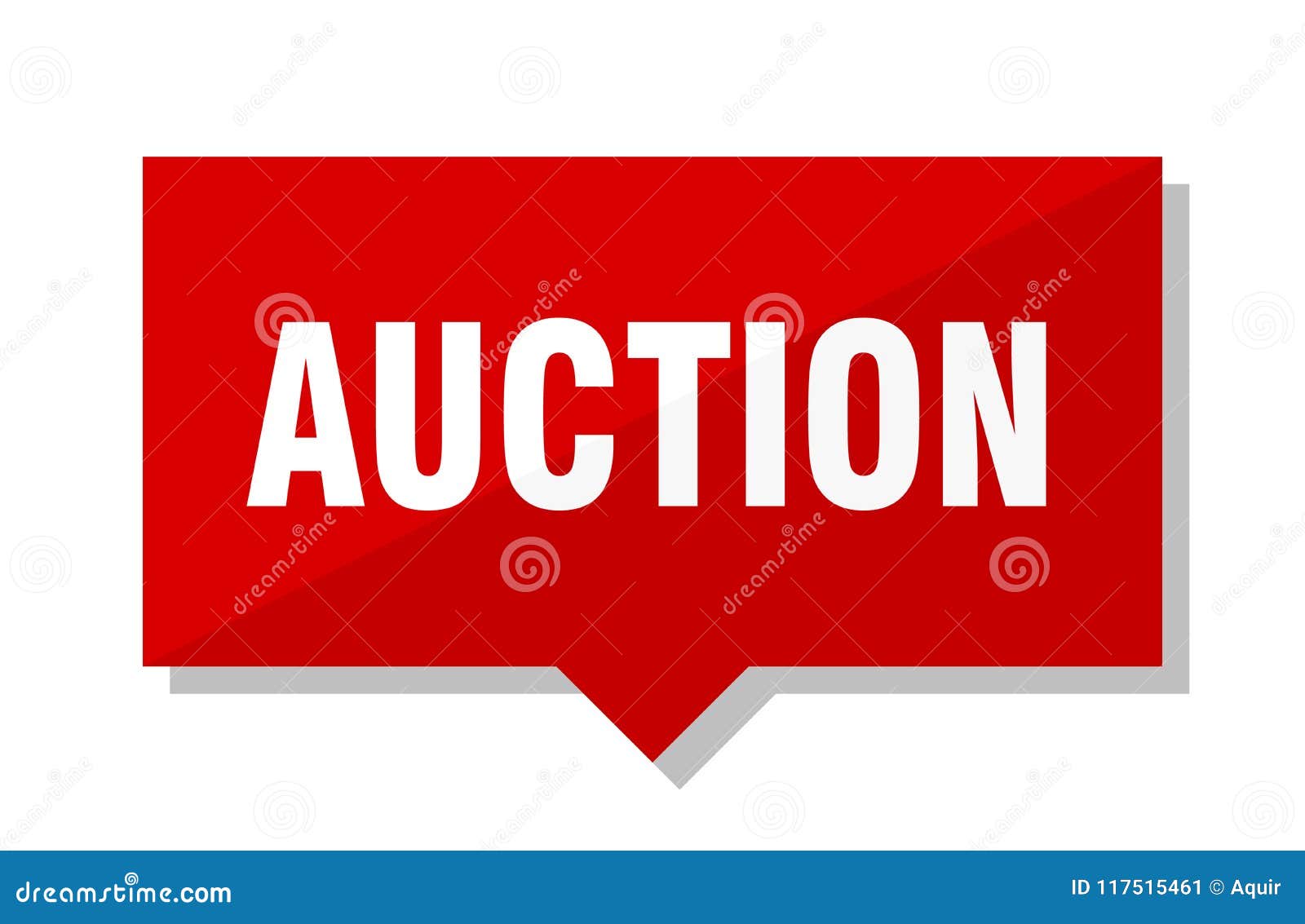 Auction red tag stock vector. Illustration of template - 117515461
