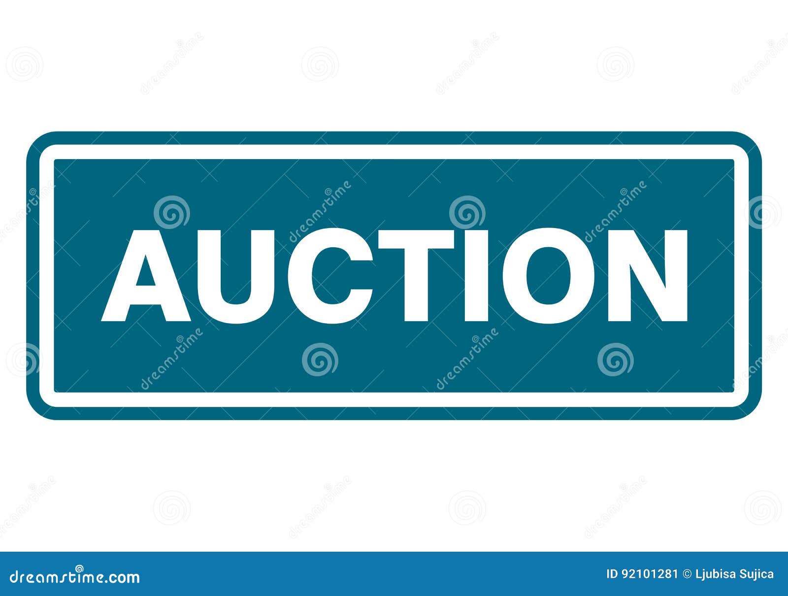 Auction sign, icon, stamp stock vector. Illustration of seal - 92101281