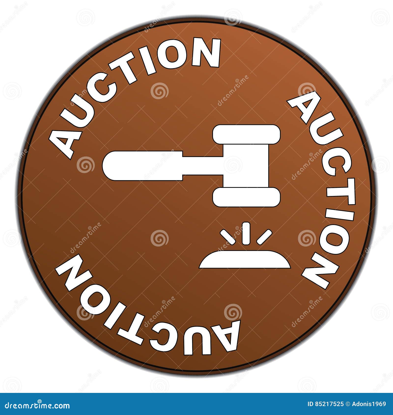 Auction sign stock vector. Illustration of sale, sign - 85217525