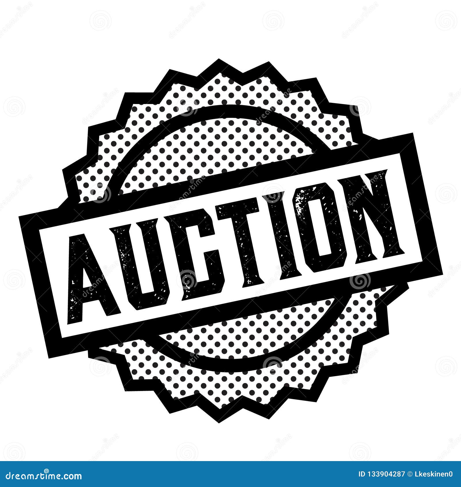 Auction stamp on white stock vector. Illustration of announce - 133904287