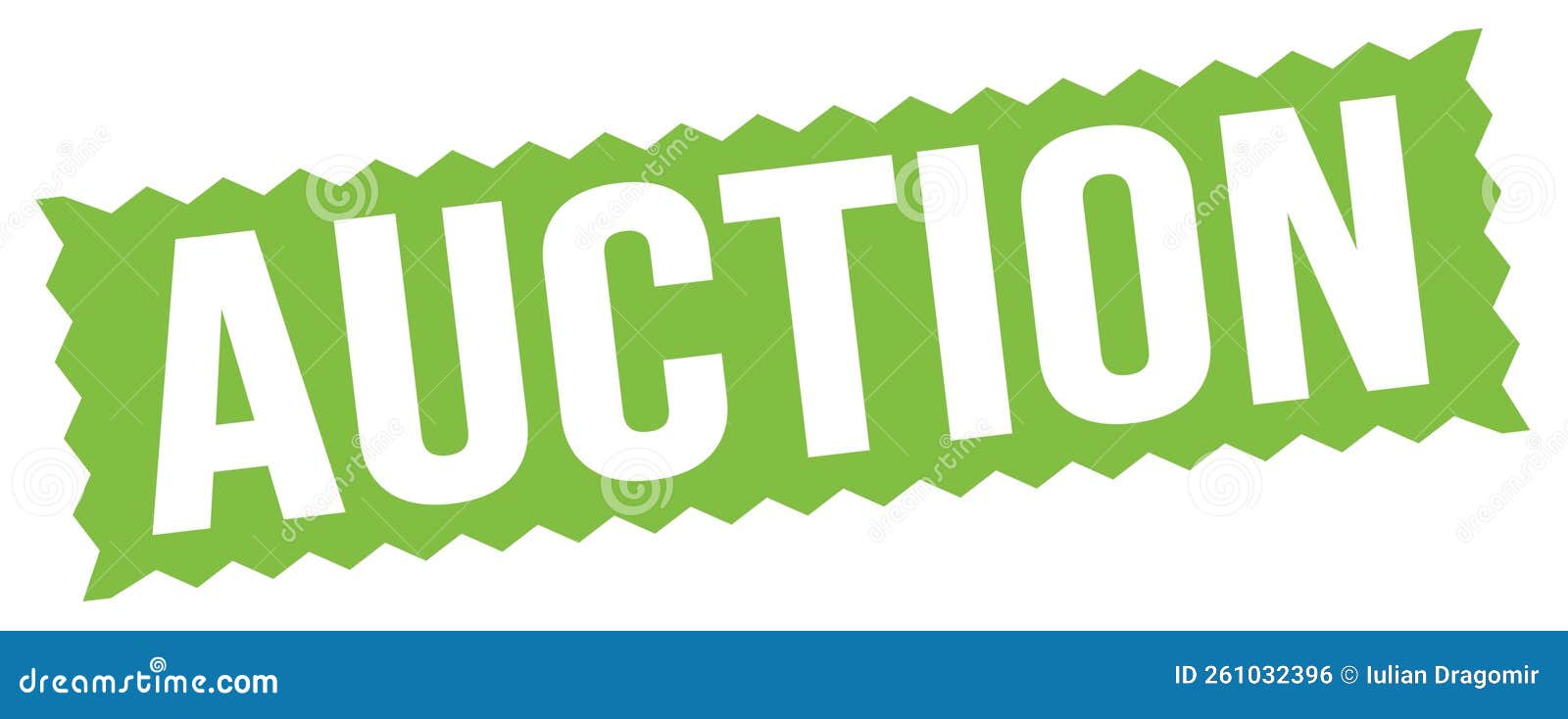 AUCTION Text Written on Green Stamp Sign Stock Illustration ...