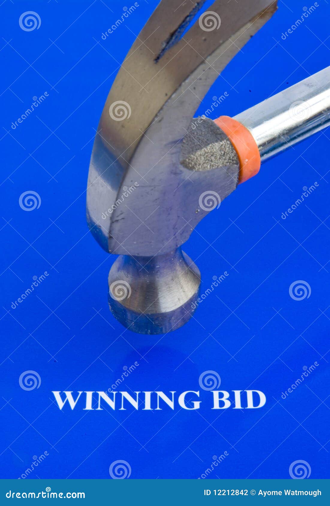 Auction; the winning bid. stock photo. Image of home - 12212842