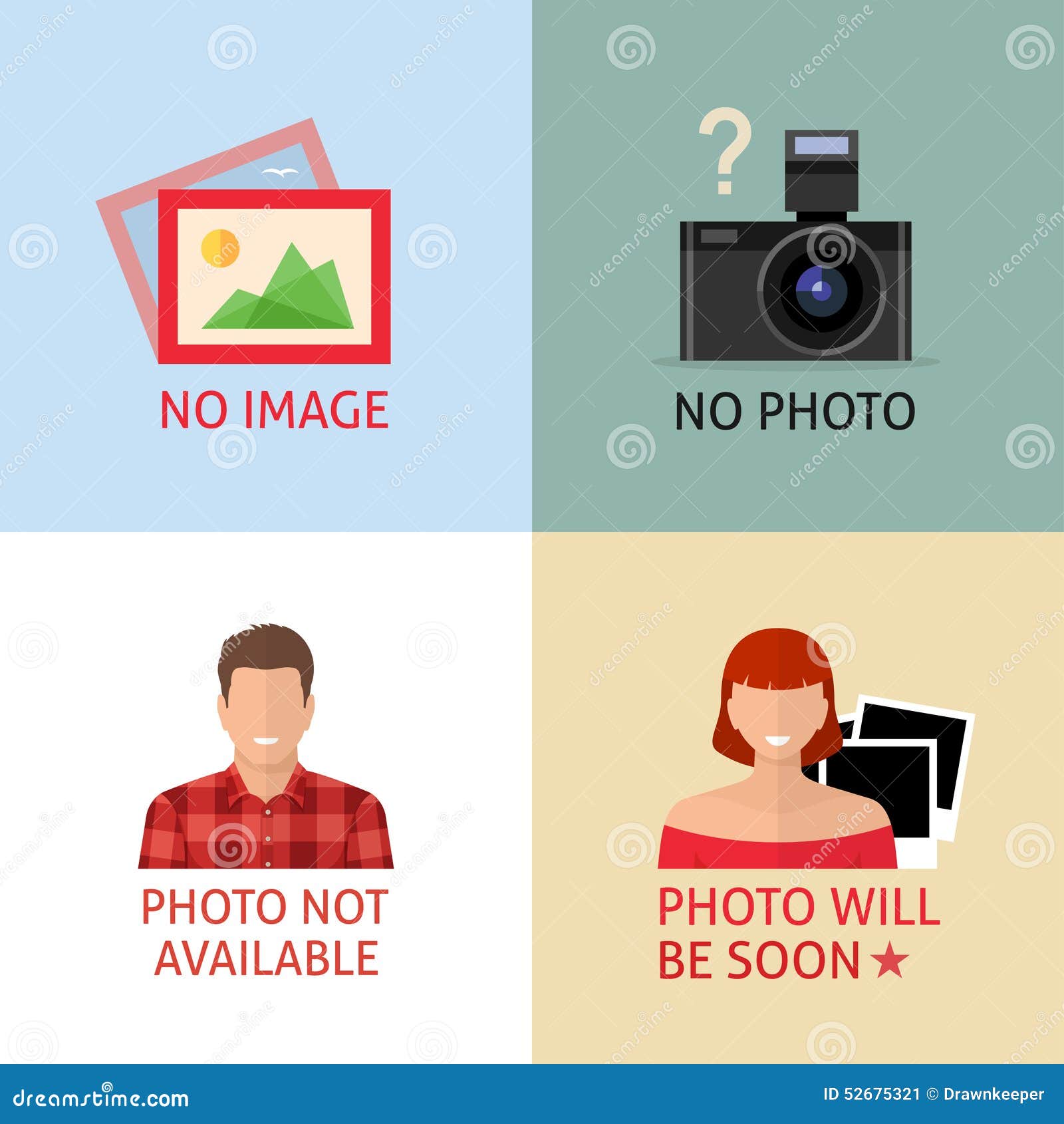 Aucun Image Ou Signes De Photo Pour La Page Web Illustration de Vecteur ...