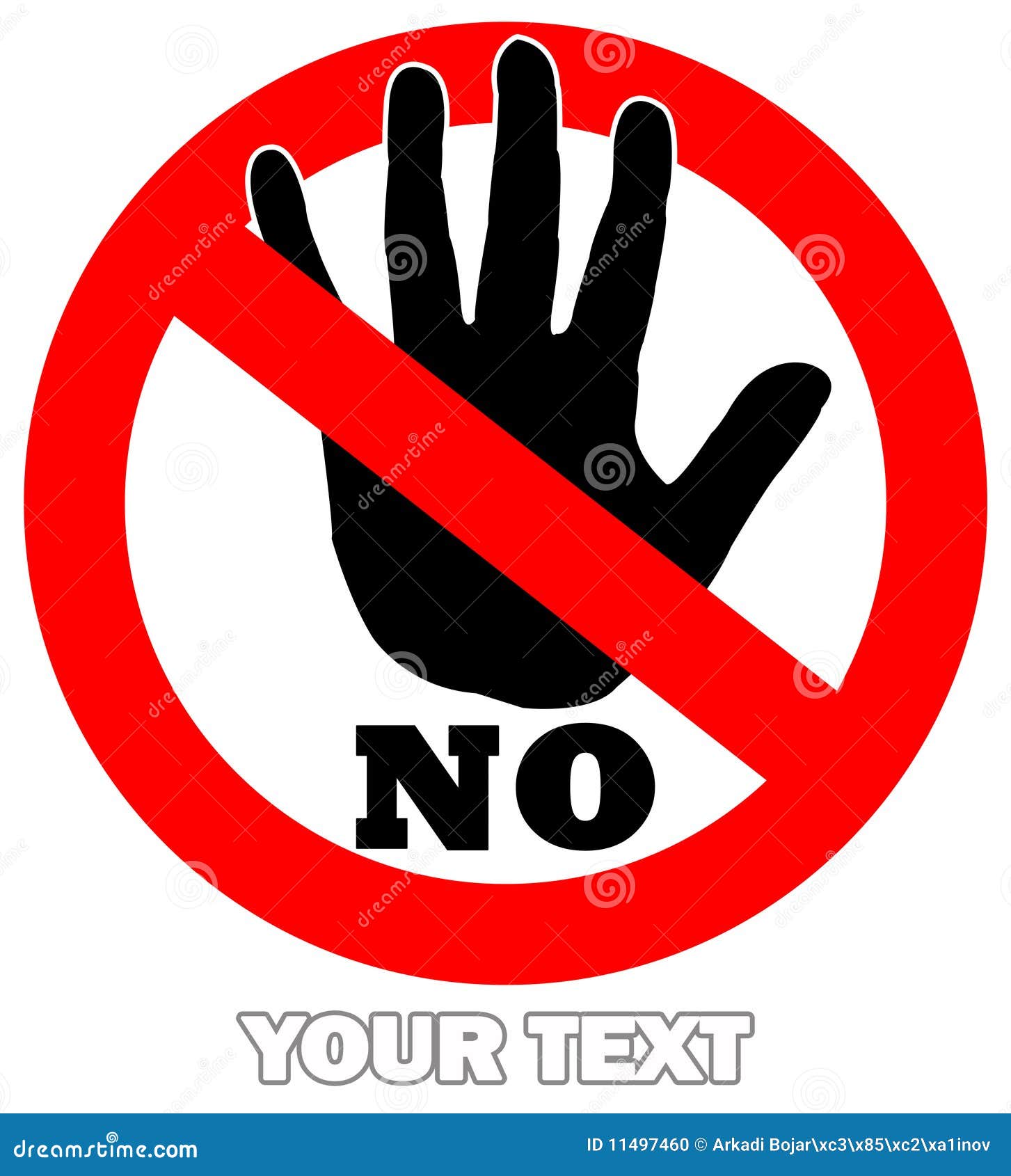 Aucun signe illustration stock. Illustration du règle - 11497460