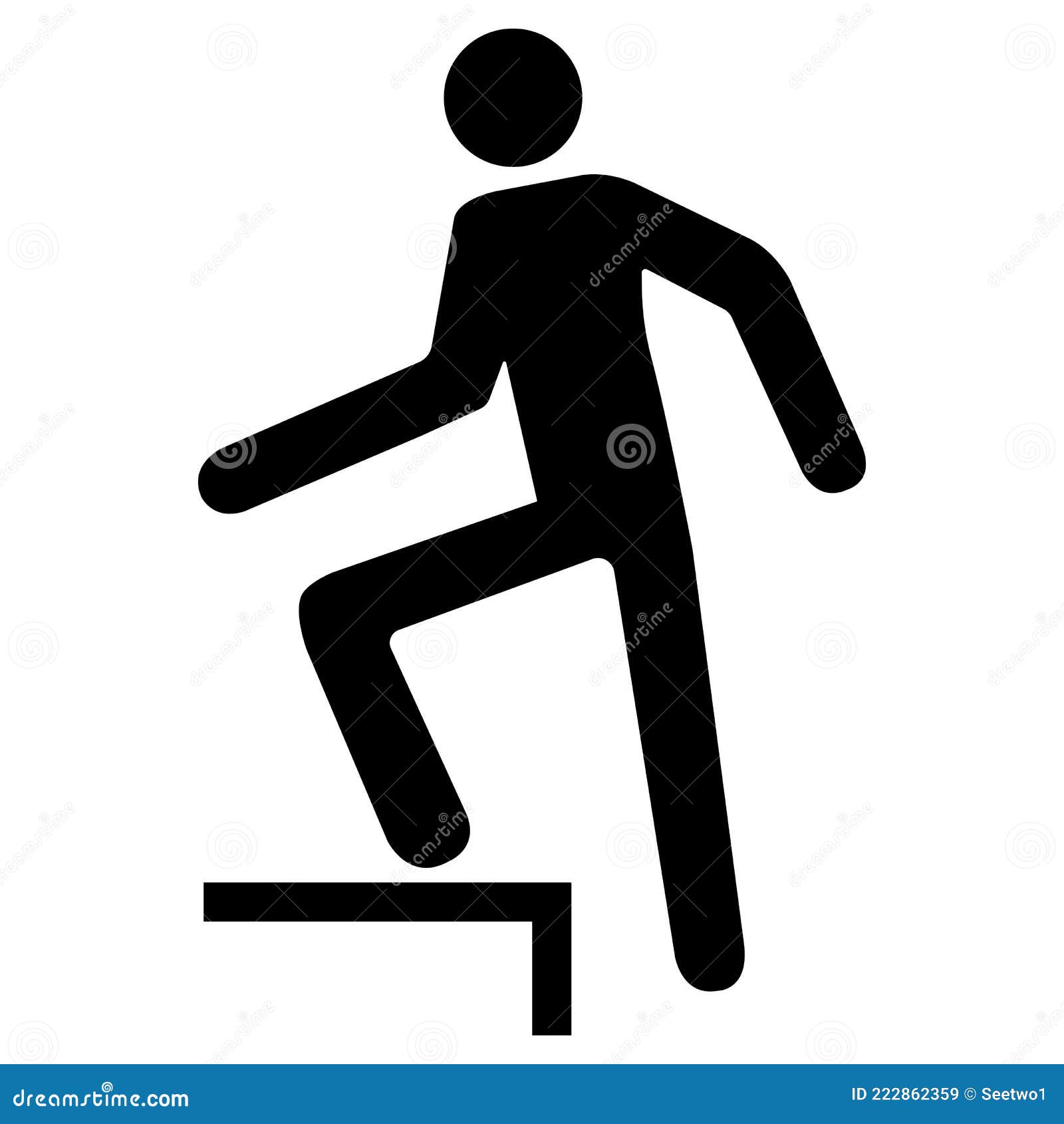 Aucun Symbole De Pas Sur Fond Blanc Illustration de Vecteur ...