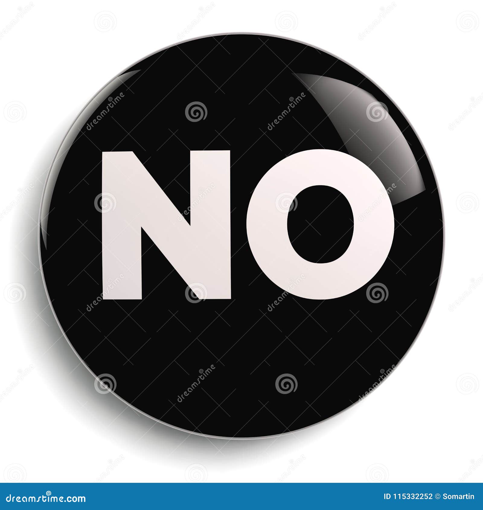 Aucun Symbole Graphique De Word D'isolement Illustration Stock ...