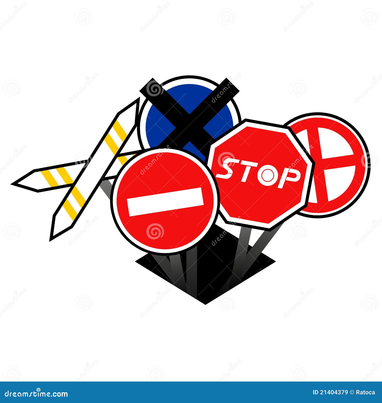 Aucuns Signes De Infraction Illustration de Vecteur - Illustration du ...