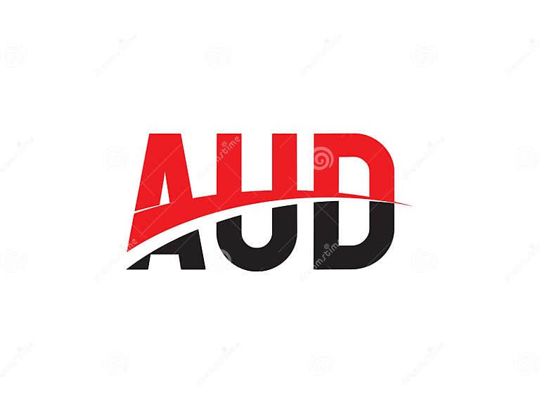 AUD Letter Initial Logo Design Vector Illustration Stock Vector ...