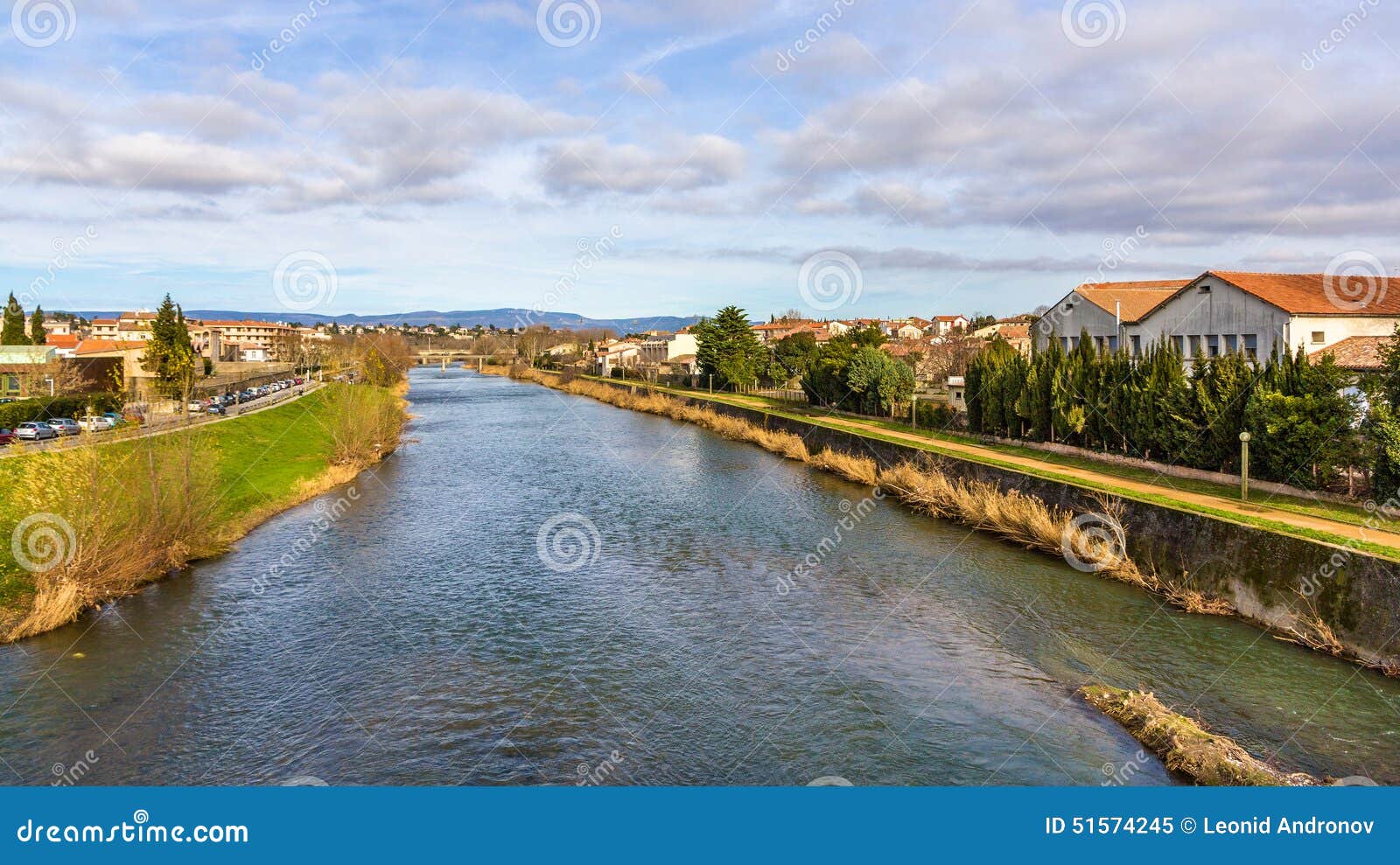 The Aude River in Carcassonne Stock Image - Image of europe, medieval ...