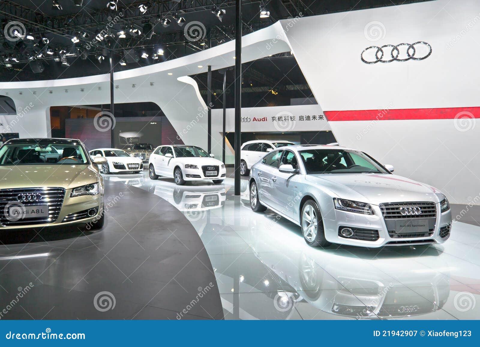 Audi booth editorial photography. Image of sedan, event - 21942907