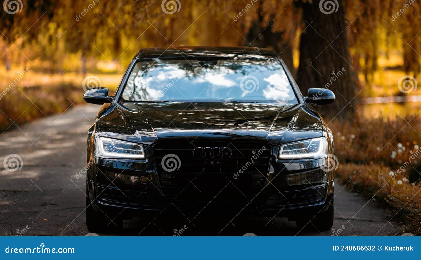 Audi A8 D4 Long. Luxury Black Modern Car. Executive Class Auto ...