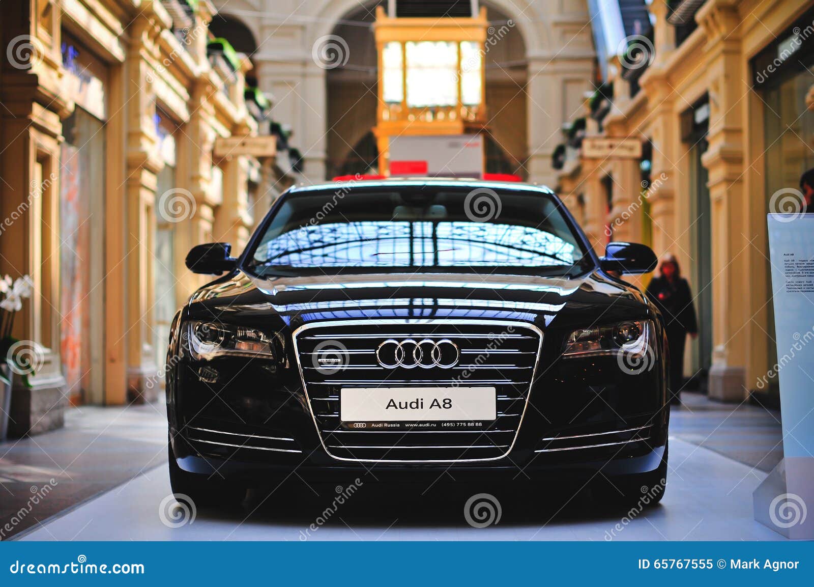 Audi A8 Exhibited in Moscow. Editorial Image - Image of dark, concept ...