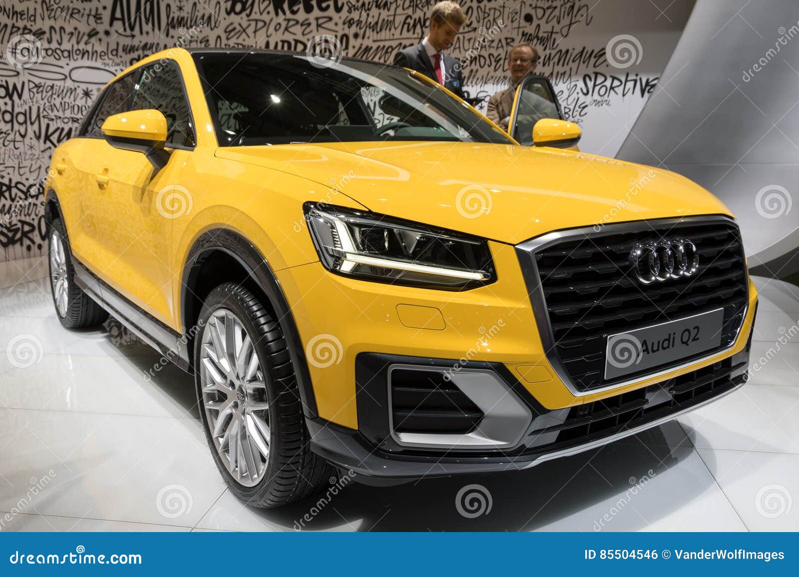Audi Q2 compact SUV car editorial photo. Image of salon - 85504546