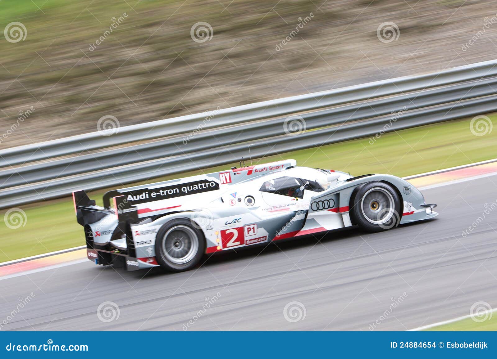 Audi R18 Hybrid editorial stock image. Image of action - 24884654