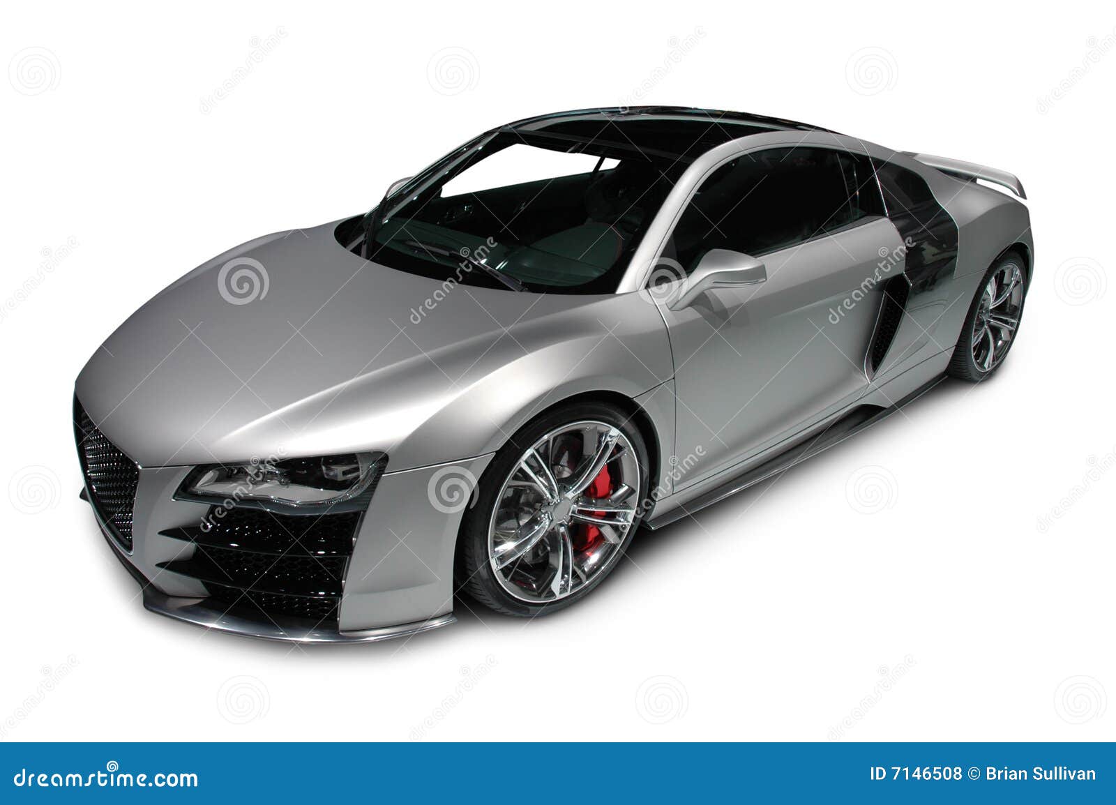 Audi R8 en el fondo blanco foto de archivo. Imagen de coche - 7146508