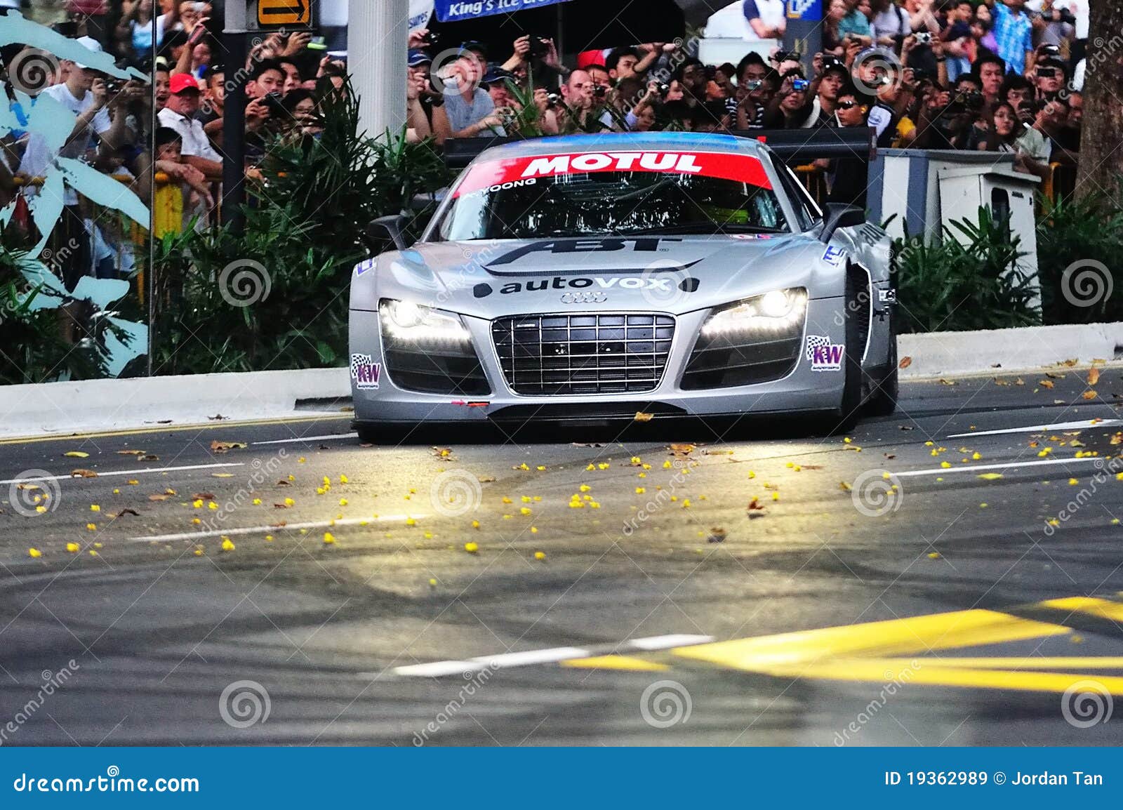 Audi R8 LMS Speed Down Orchard Road Editorial Stock Image - Image of ...