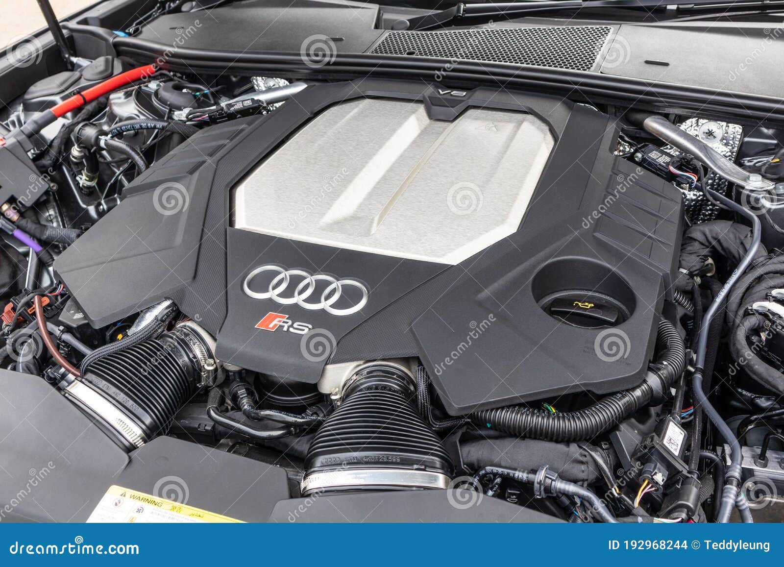 Audi RS6 AVANT 2020 Engine editorial stock image. Image of autos ...