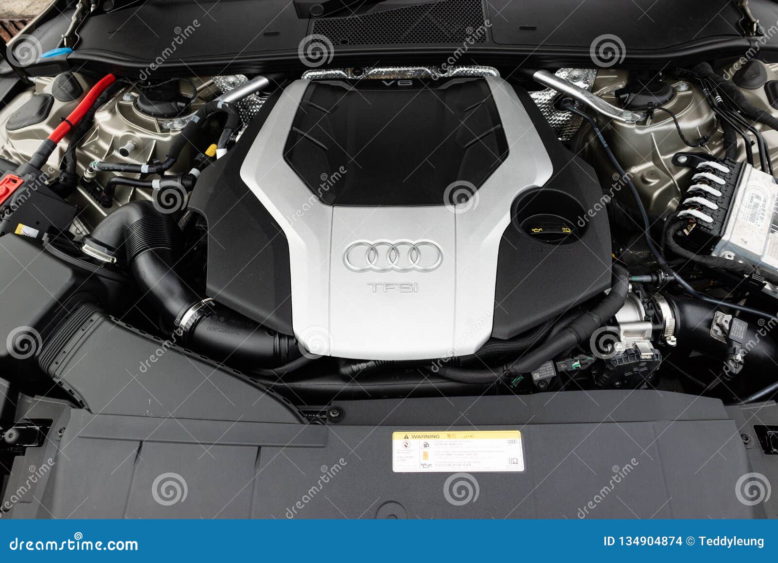 Audi A7 Sportback 2018 Engine Editorial Stock Image - Image of ...