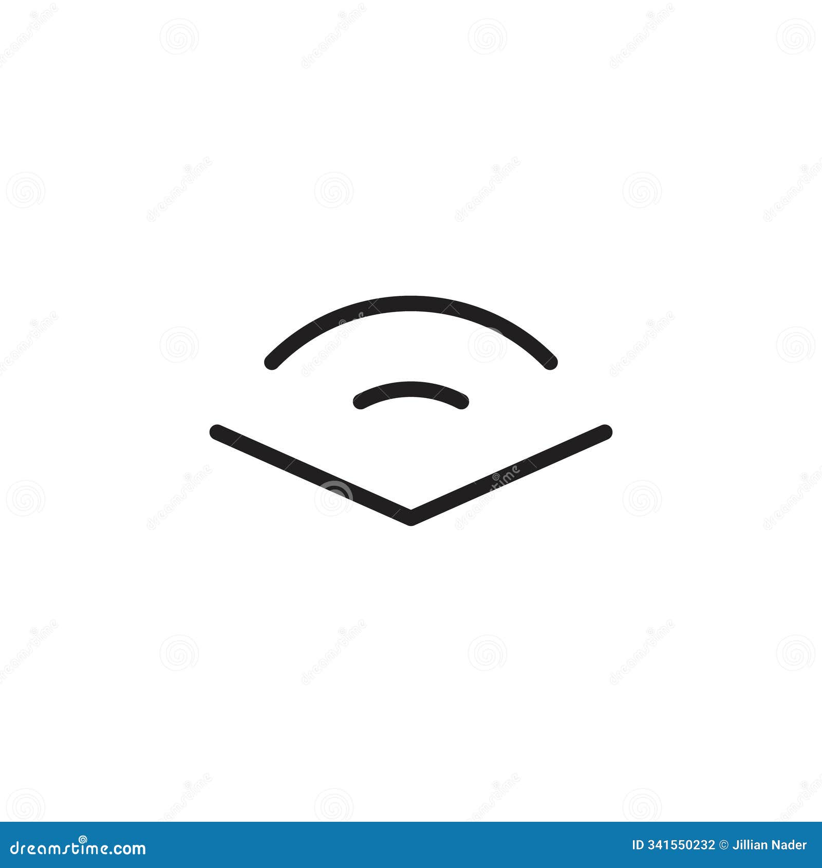 Audible Icon Flat Line Illustration Stock Vector - Illustration of ...