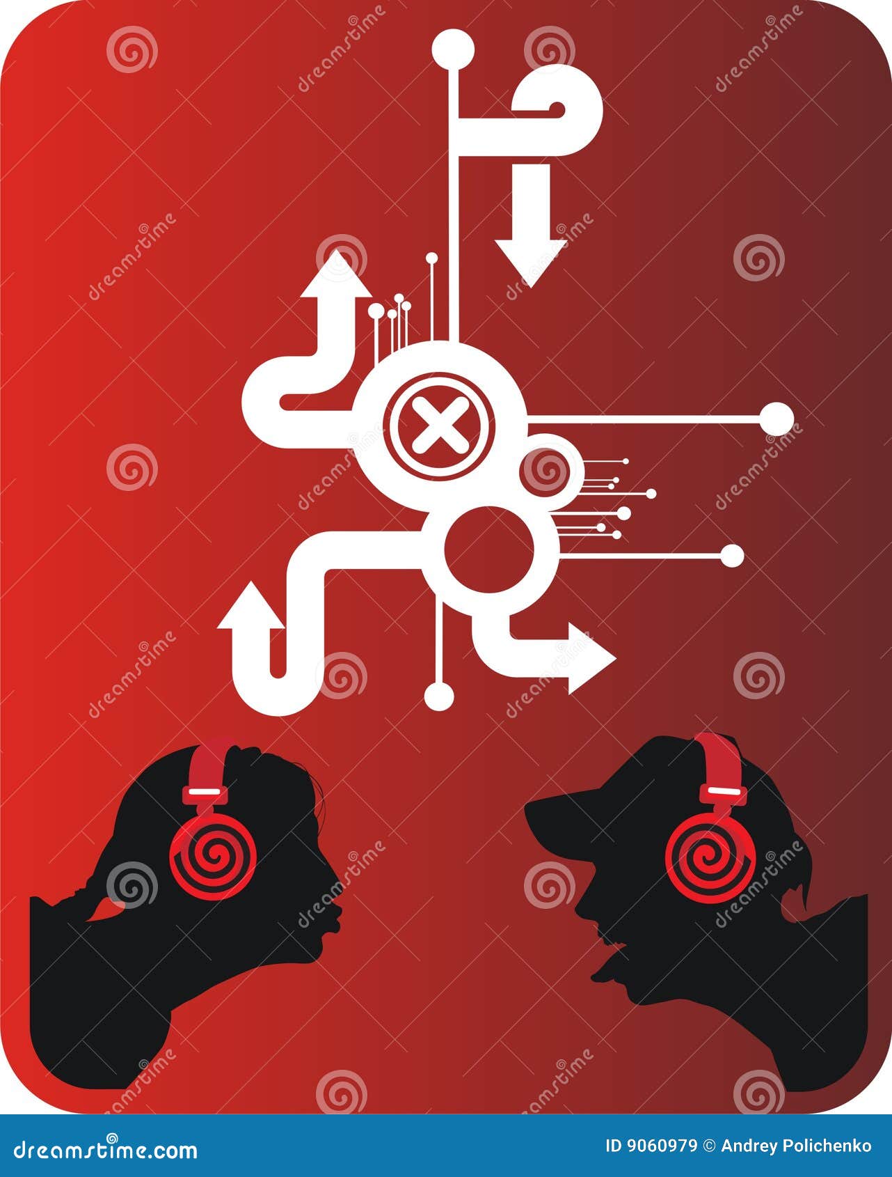 Audience stock vector. Illustration of youth, nightclub - 9060979