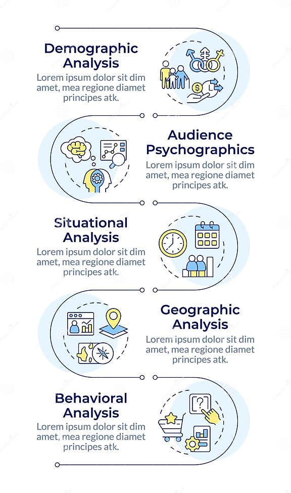 Audience Analysis Infographic Vertical Sequence Stock Illustration ...