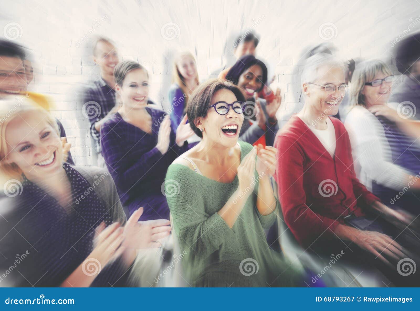 Audience Applaud Clapping Happines Appreciation Training Concept Stock ...