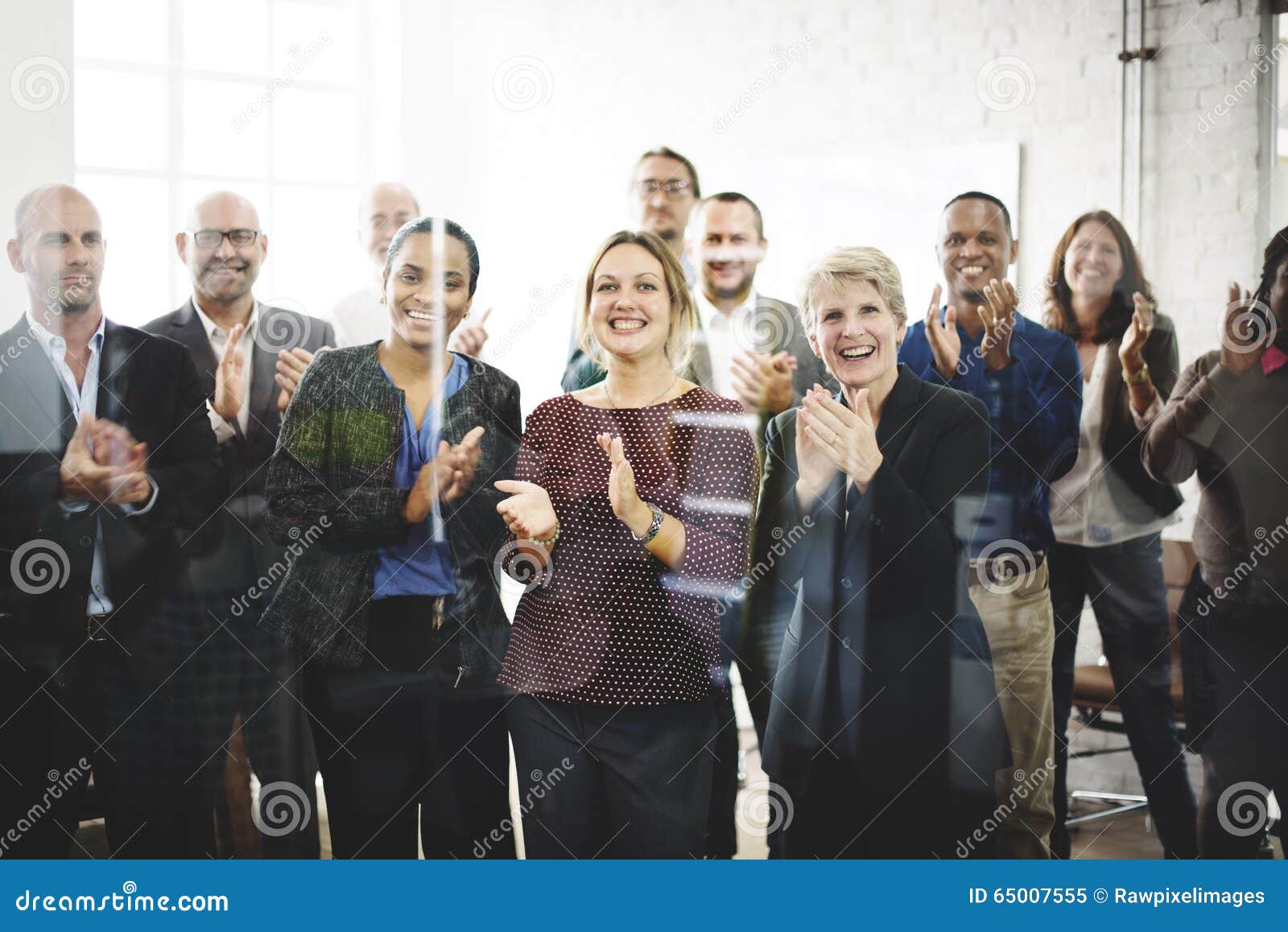 Audience Applaud Clapping Happiness Appreciation Training Concept Stock ...