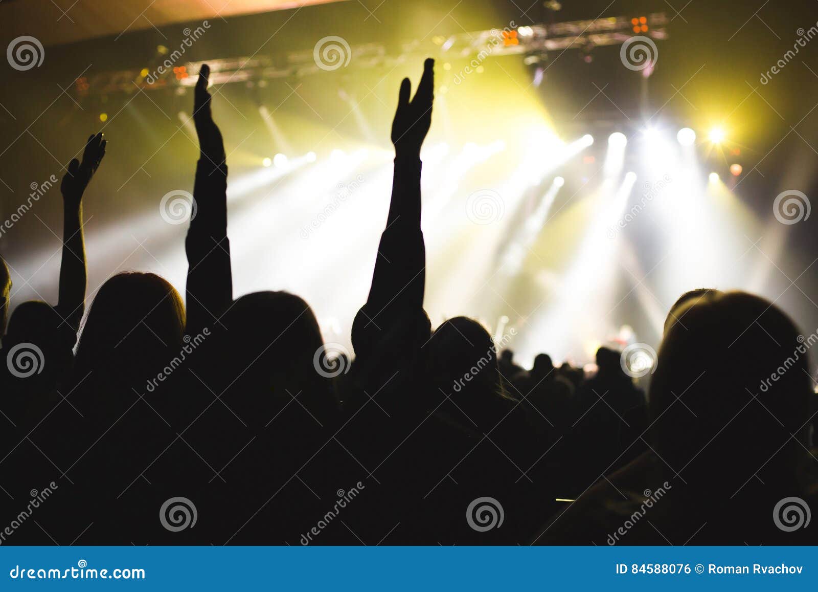 The Audience Applauded by the Stage Artist. Stock Photo - Image of ...