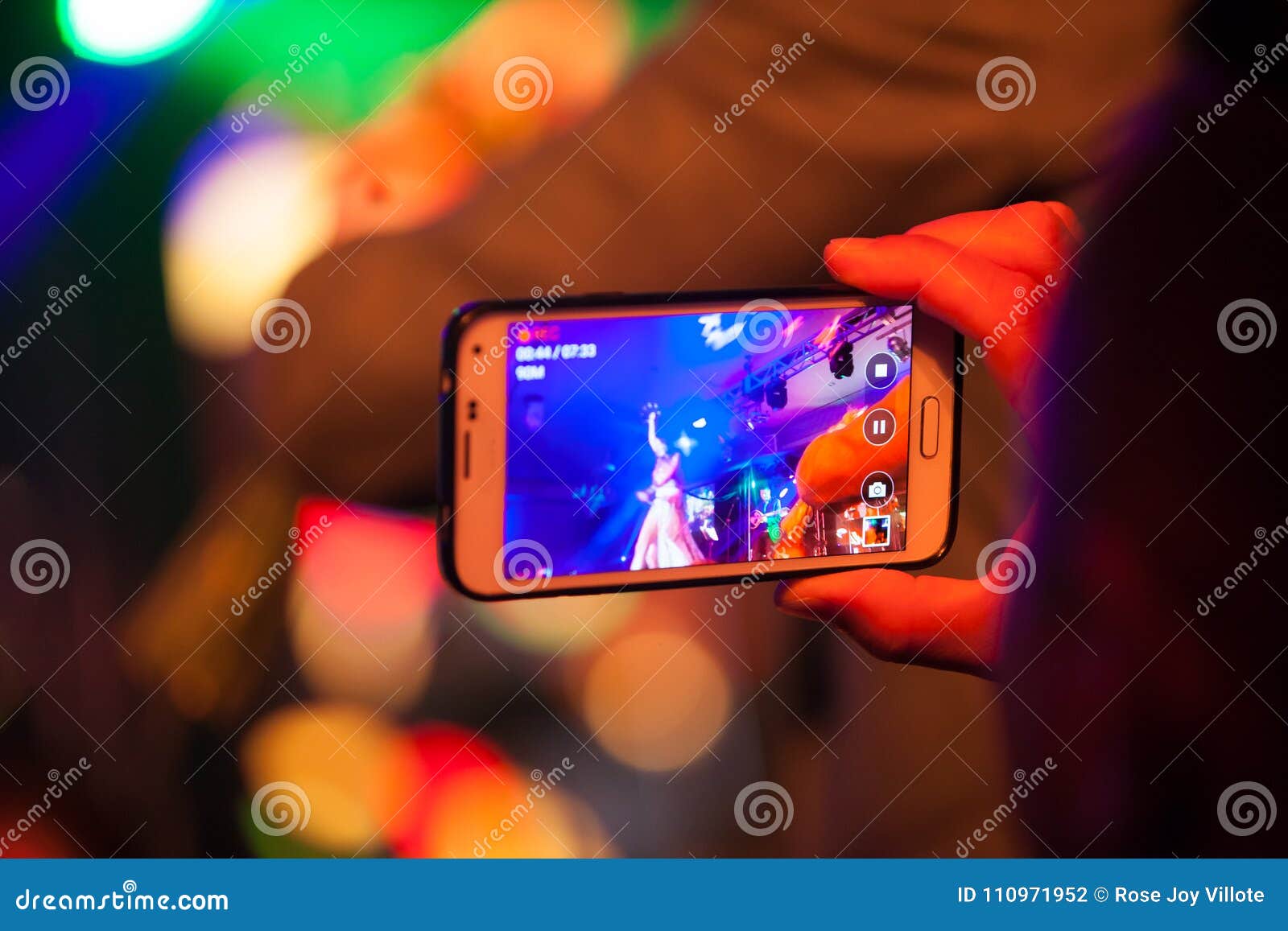 Audience Capturing the Performance of an Artist, while on the Stage ...