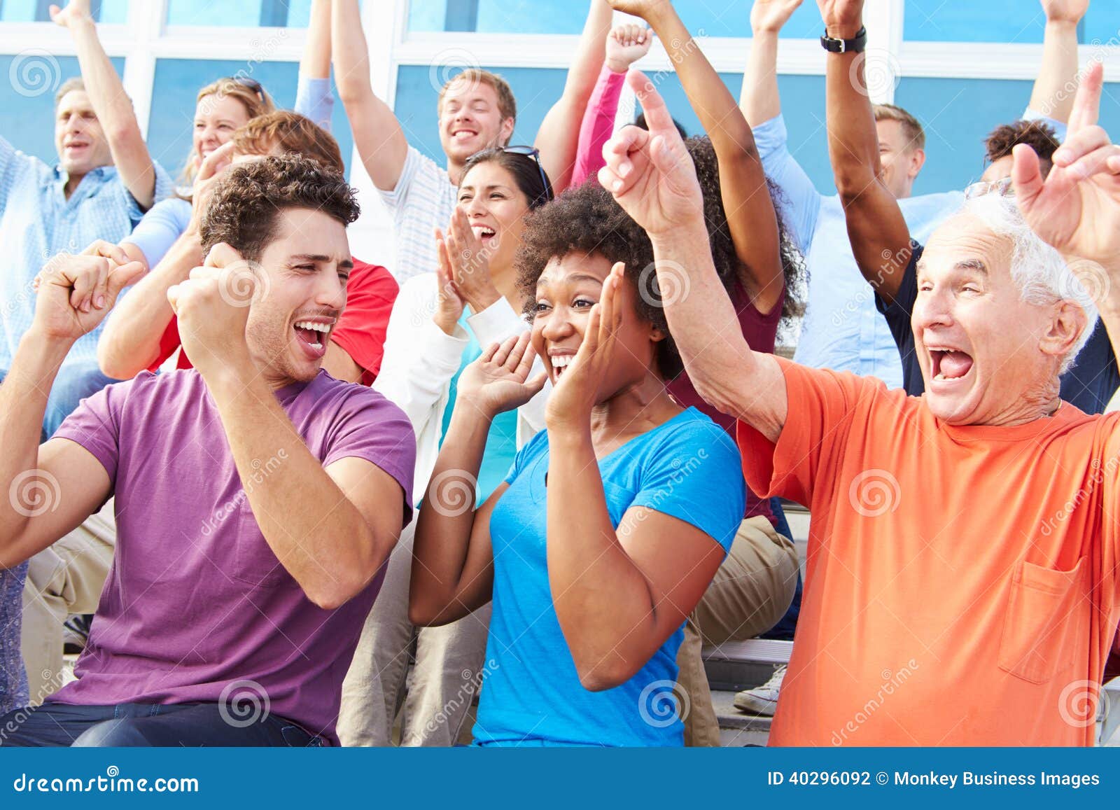 Audience Cheering at Outdoor Concert Performance Stock Photo - Image of ...