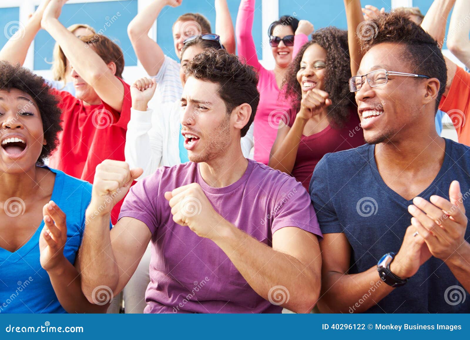 Audience Cheering at Outdoor Concert Performance Stock Photo - Image of ...