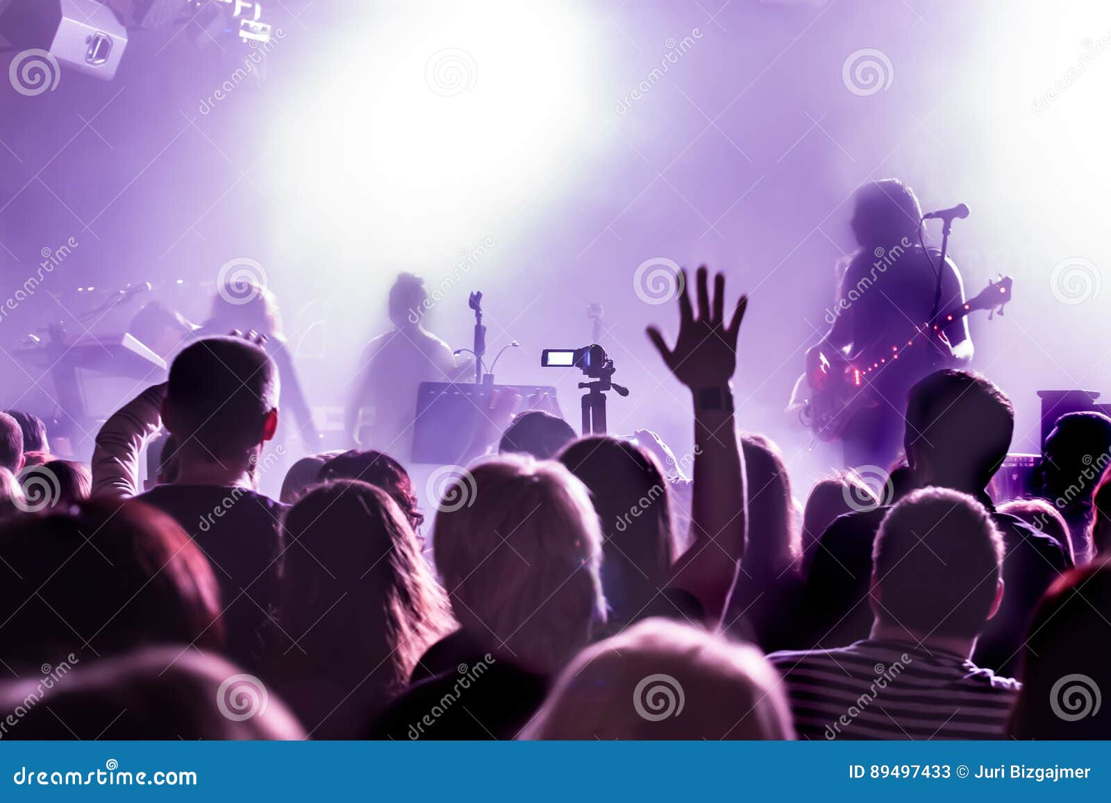 Audience at Concert at Nightclub Stock Image - Image of dance, band ...