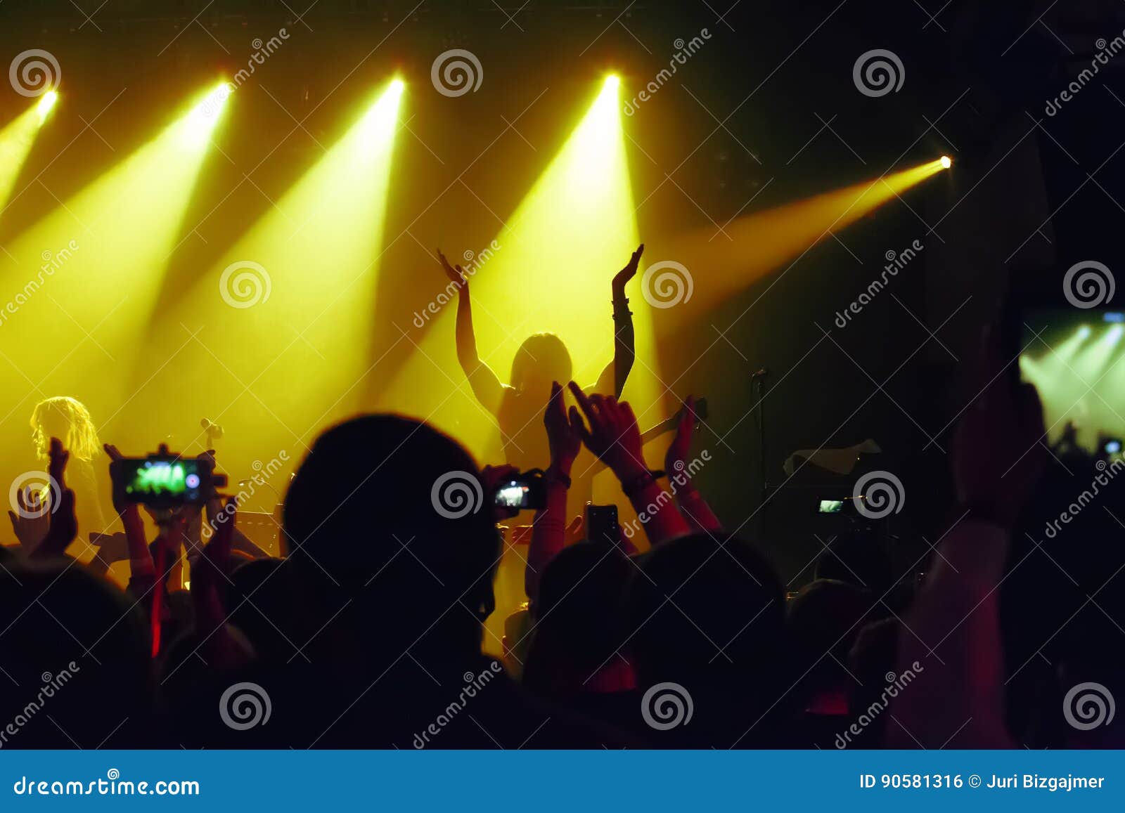 Audience at Concert at Nightclub Stock Photo - Image of motion, dance ...