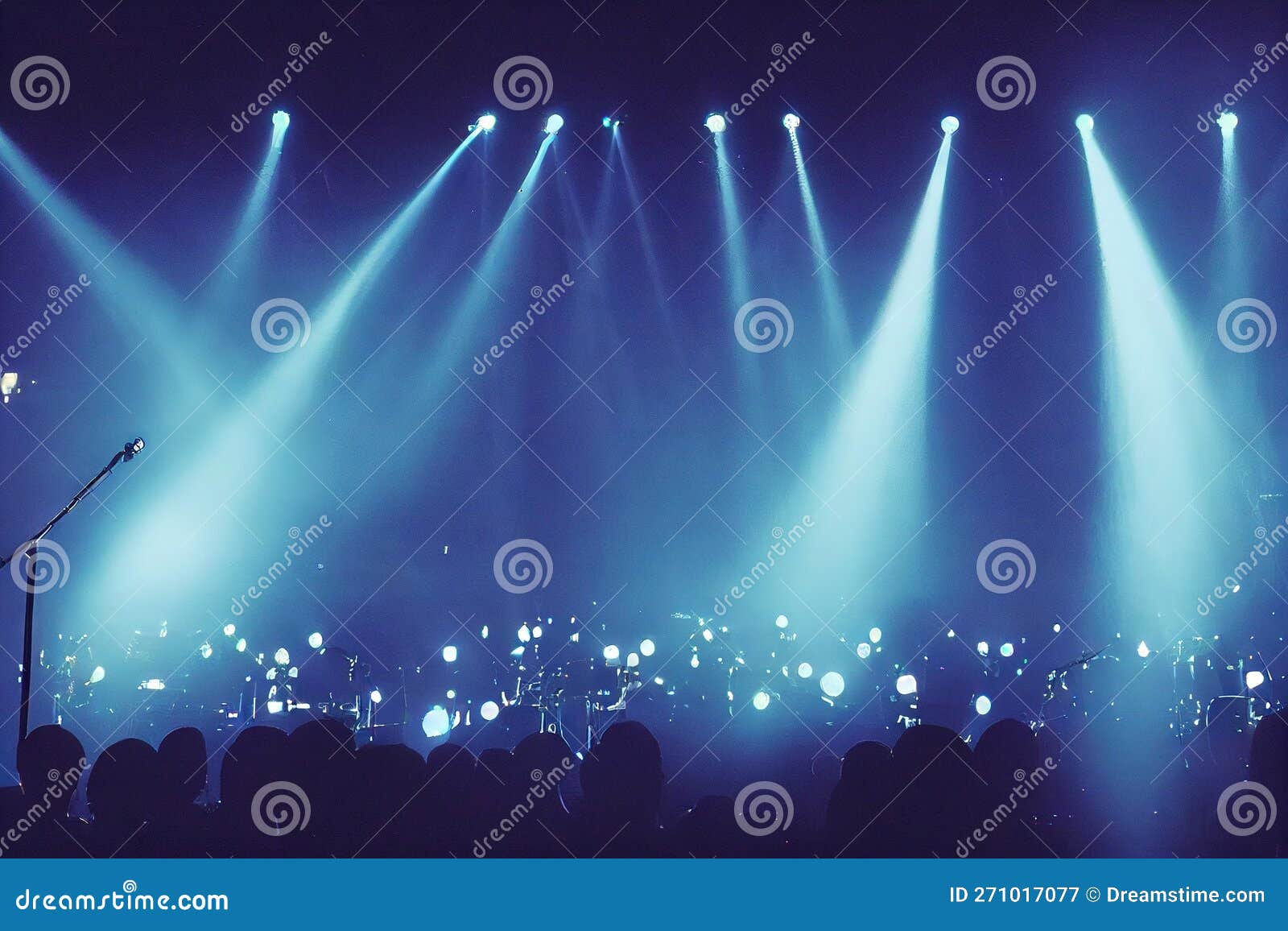 Audience Crowd People at Abstract Concert Stock Image - Image of show ...