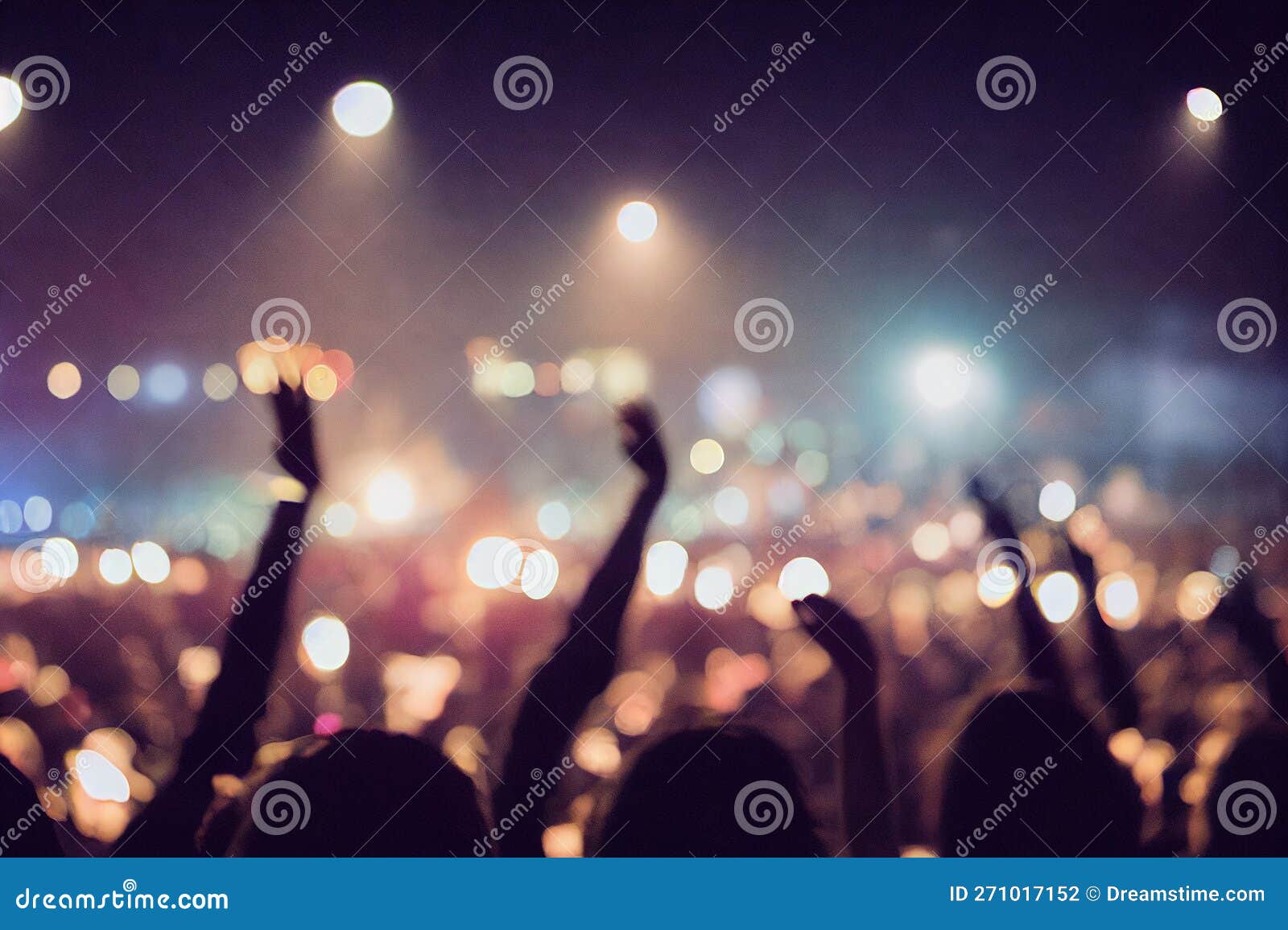 Audience Crowd People Raising Hands at Concert Stock Photo - Image of ...