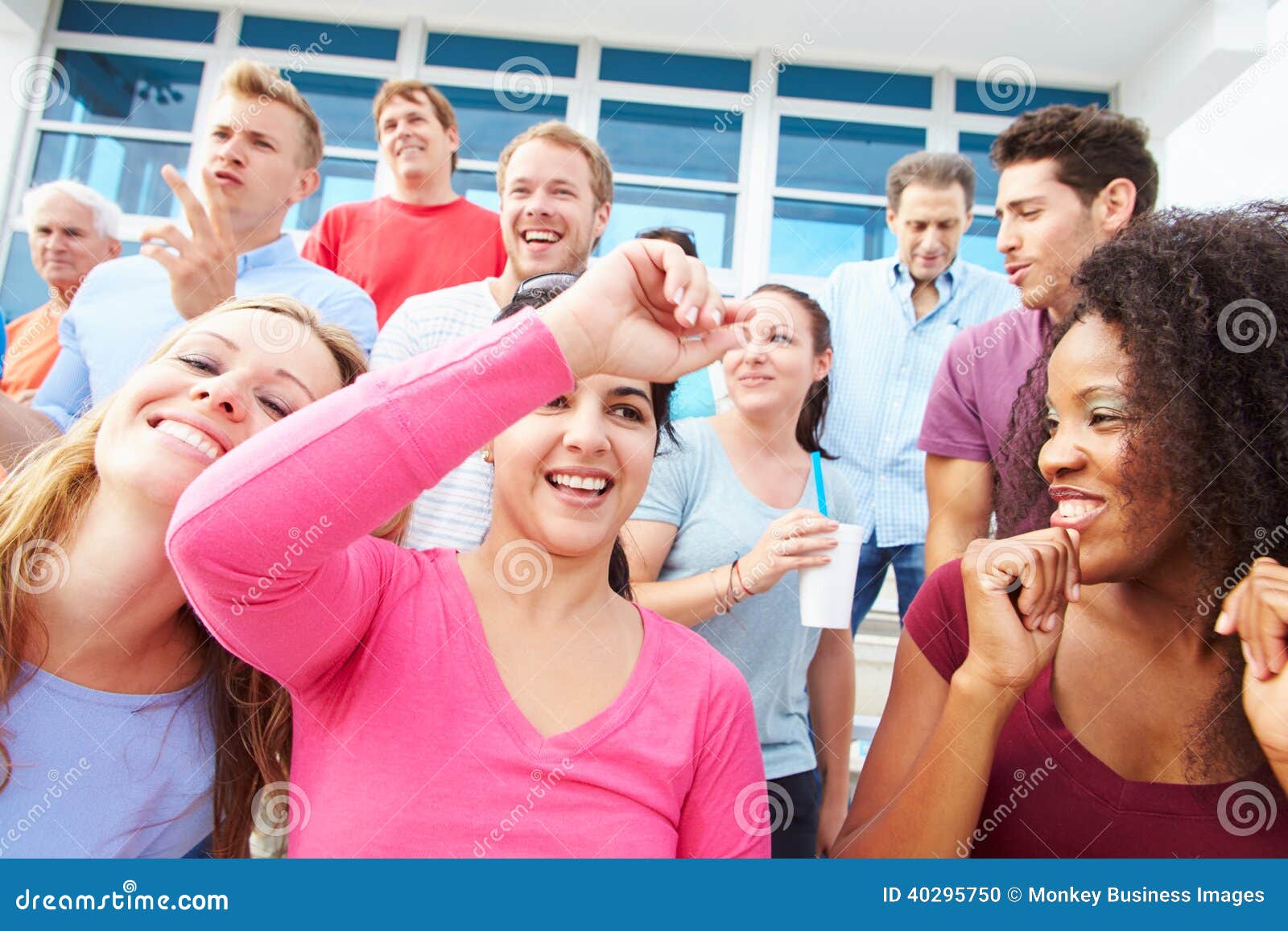 Audience Dancing at Outdoor Concert Performance Stock Photo - Image of ...