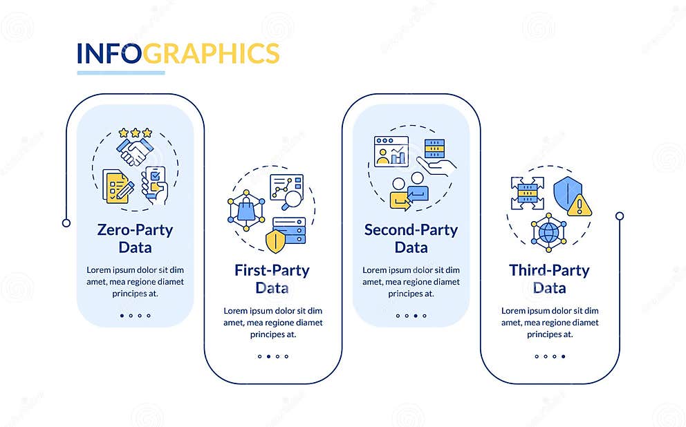 Audience Data Types Rectangle Infographic Vector Stock Photo - Image of ...