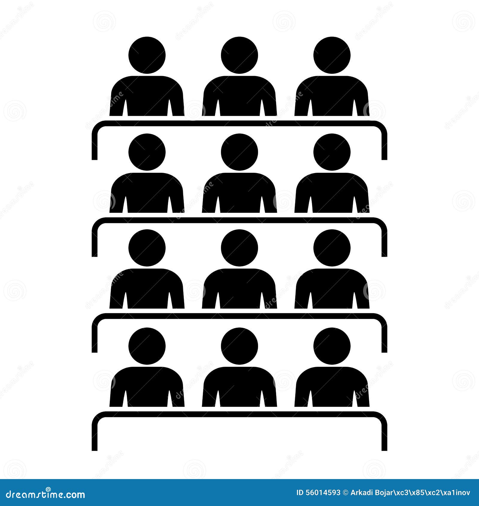 Audience icon stock vector. Illustration of conference - 56014593