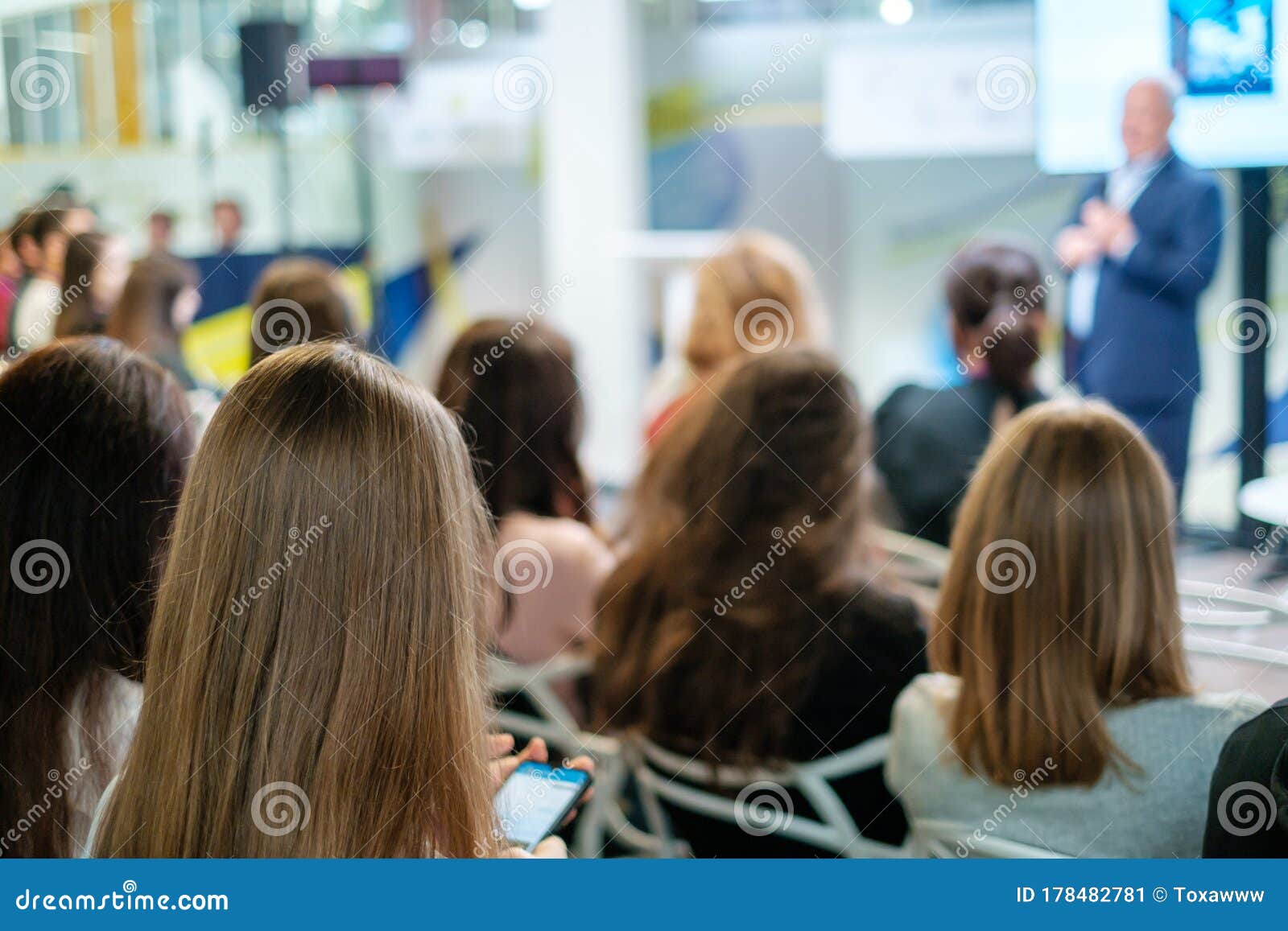 Audience Listens Lecturer at Workshop Editorial Photo - Image of ...