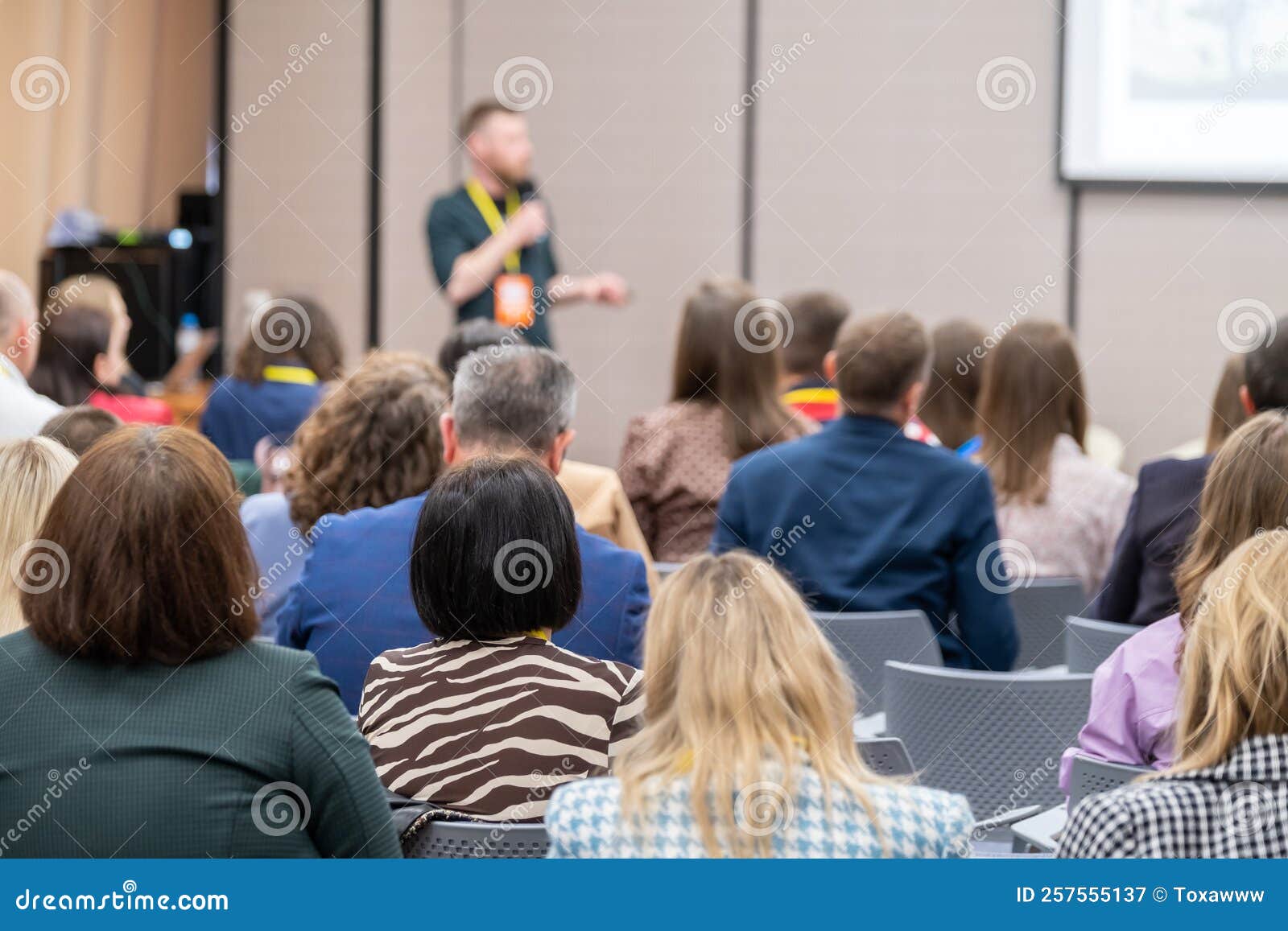 Audience Listens To the Speaker at Conference Editorial Photography ...